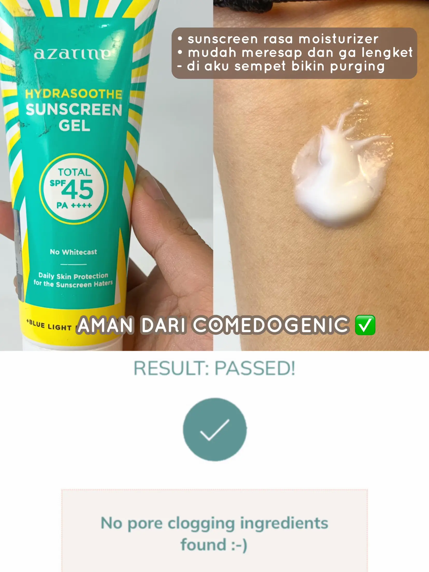 CEK SUNSCREEN KAMU SEKARANG ️ NON COMEDOGENIC GAK? | Galeri diposting ...