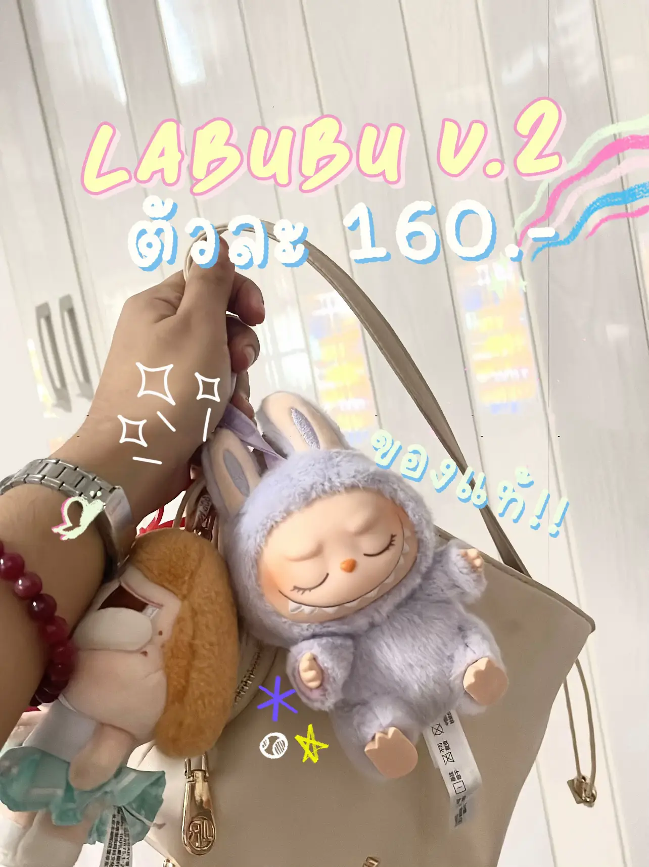 Labubu v.2 160บาทททท 😍 | แกลเลอรีที่โพสต์โดย เฟินสึเกะ🦋 | Lemon8
