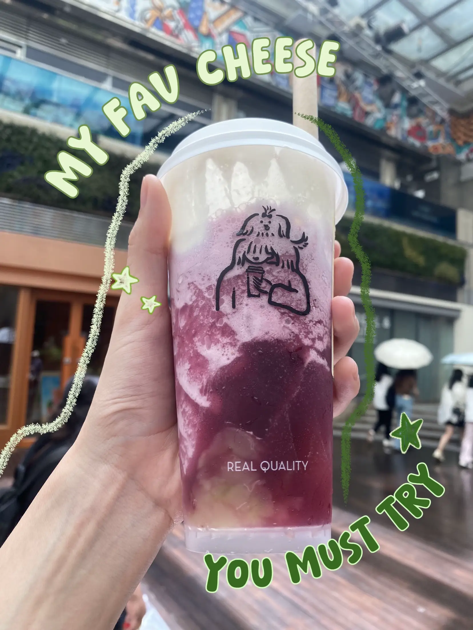ชาองุ่นชีส HEY TEA | แกลเลอรีที่โพสต์โดย AnAtomJ | Lemon8