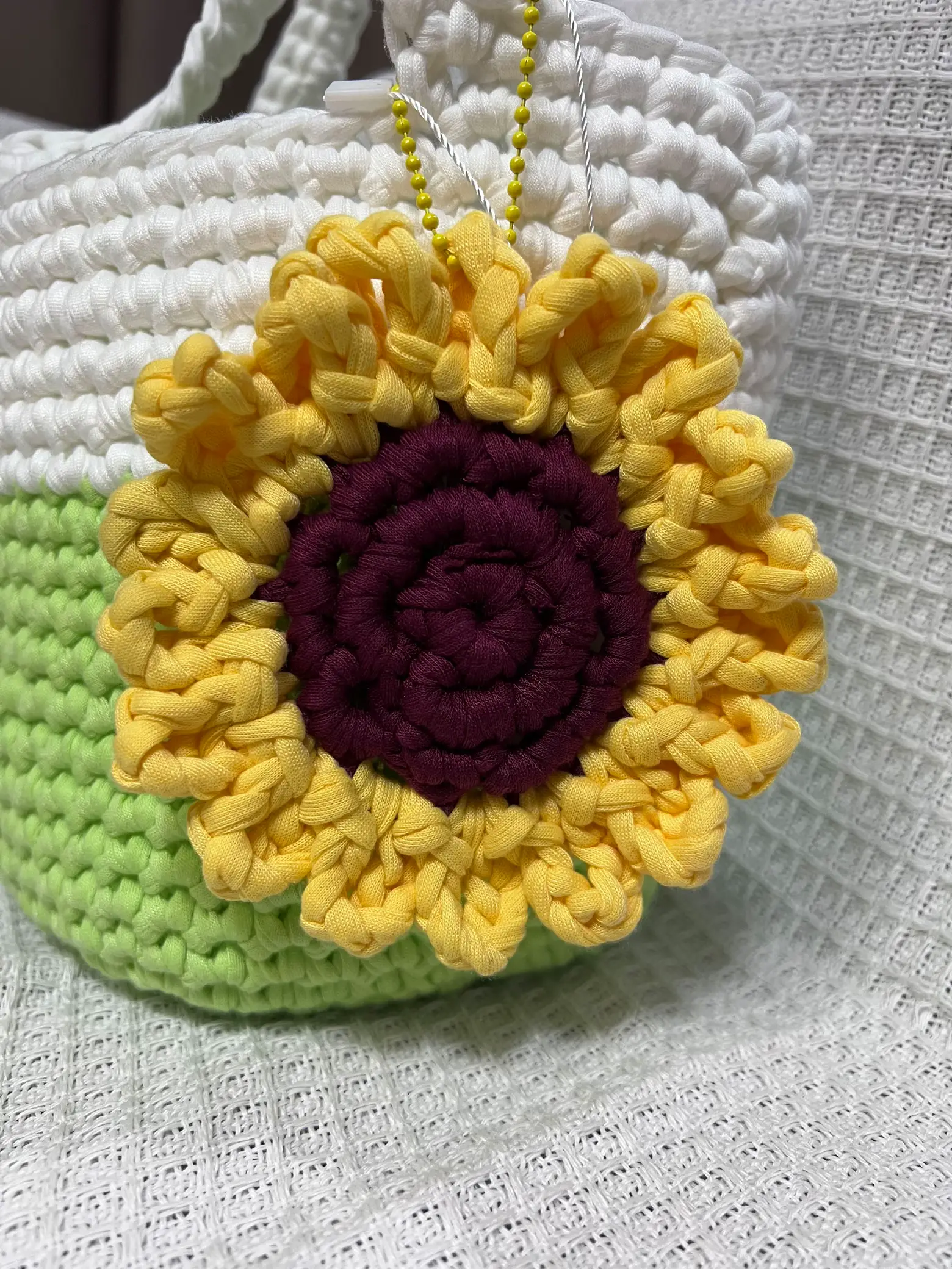 Knit Flowers Dangle Bag | Gallery posted by suriyy_crochet | Lemon8