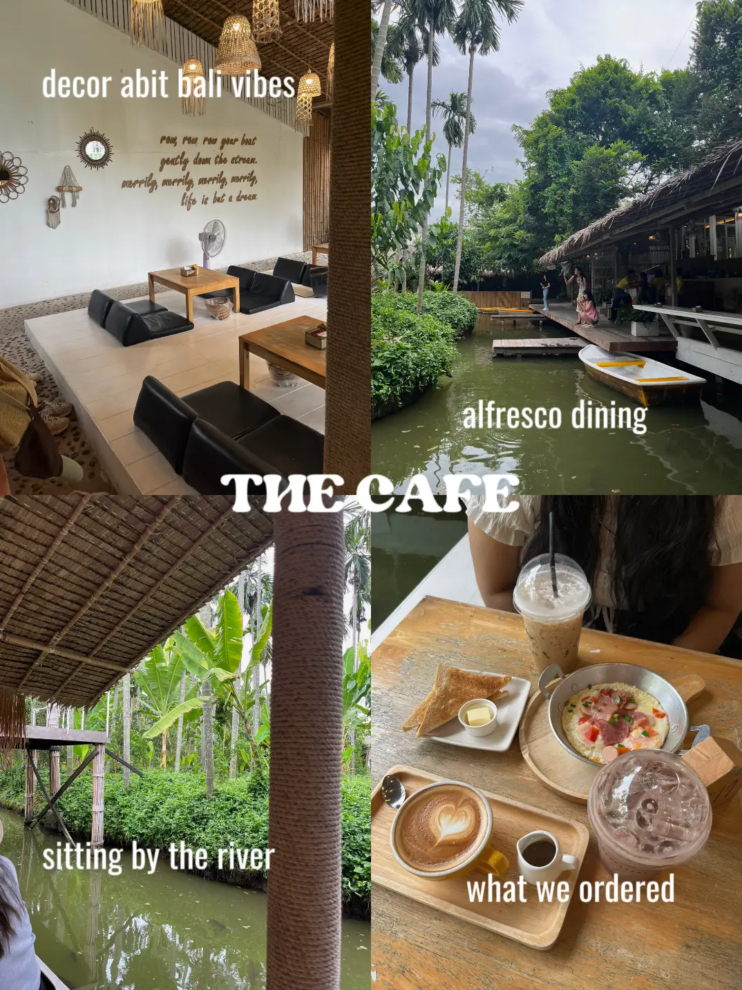 WE GET TO RIDE SAMPAN IN A CAFE? 🇹🇭 *super pretty* | Gallery posted by ...