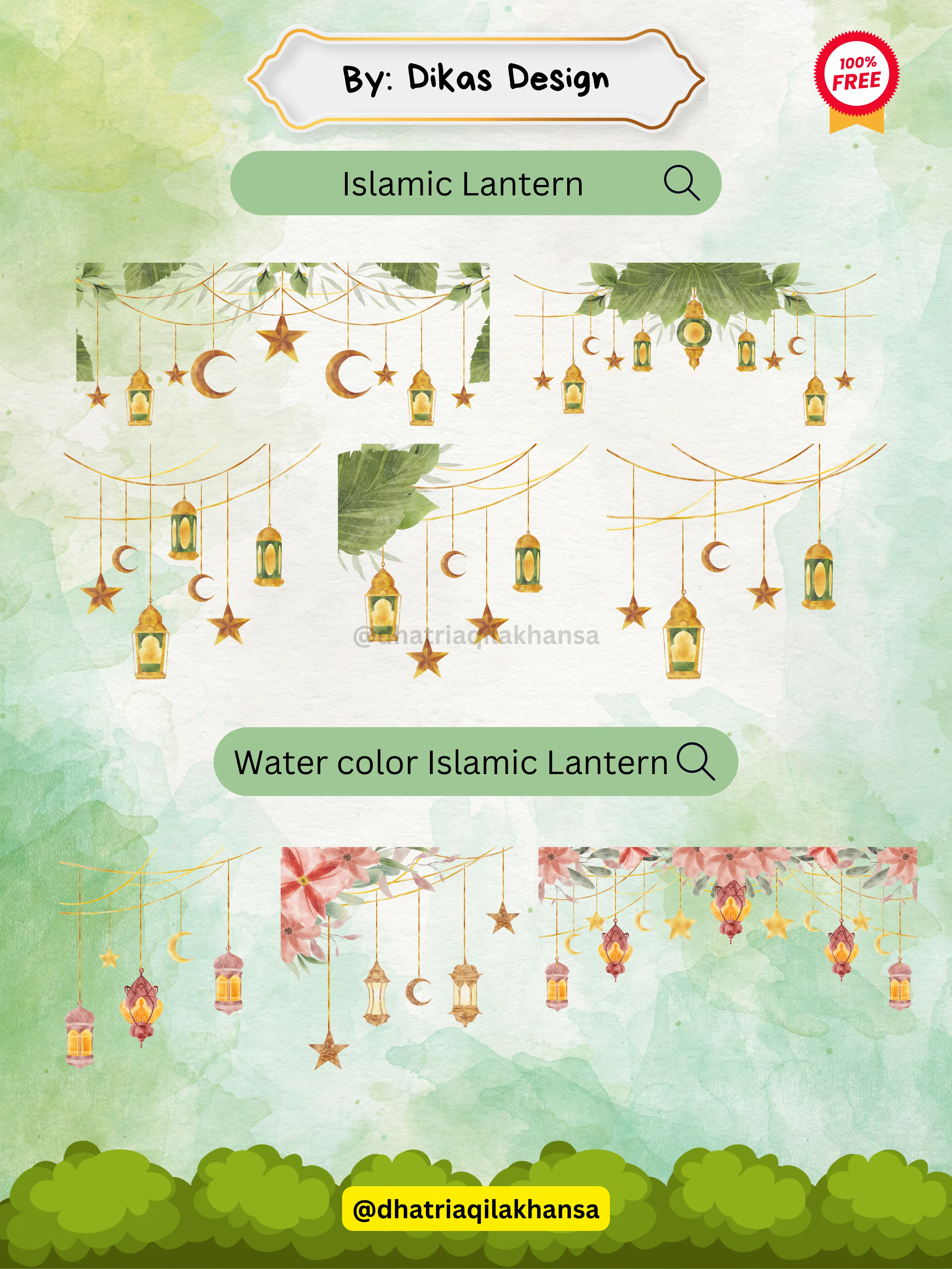 Elemen Canva Edisi Ramadhan #1 | Galeri diposting oleh daqilak | Lemon8