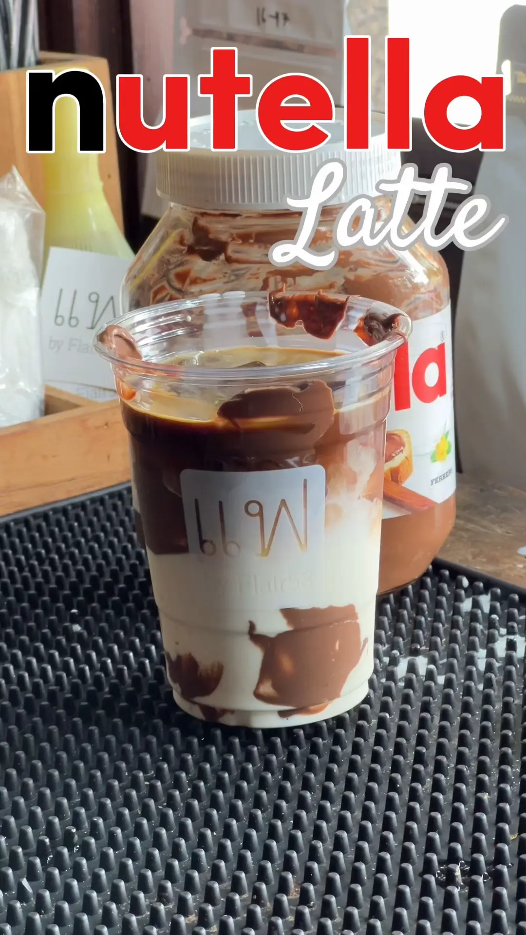 Nutella Latte นูเทลล่า ลาเต้🌰🍫 | วิดีโอที่เผยแพร่โดย Chiro แฟbyflair ...