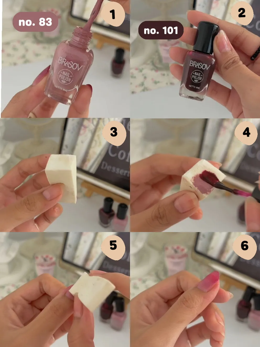 Mauve Ombre Nail Ideas 🍧 modal 6 ribuan aja😍💅 | แกลเลอรีที่โพสต์โดย ...