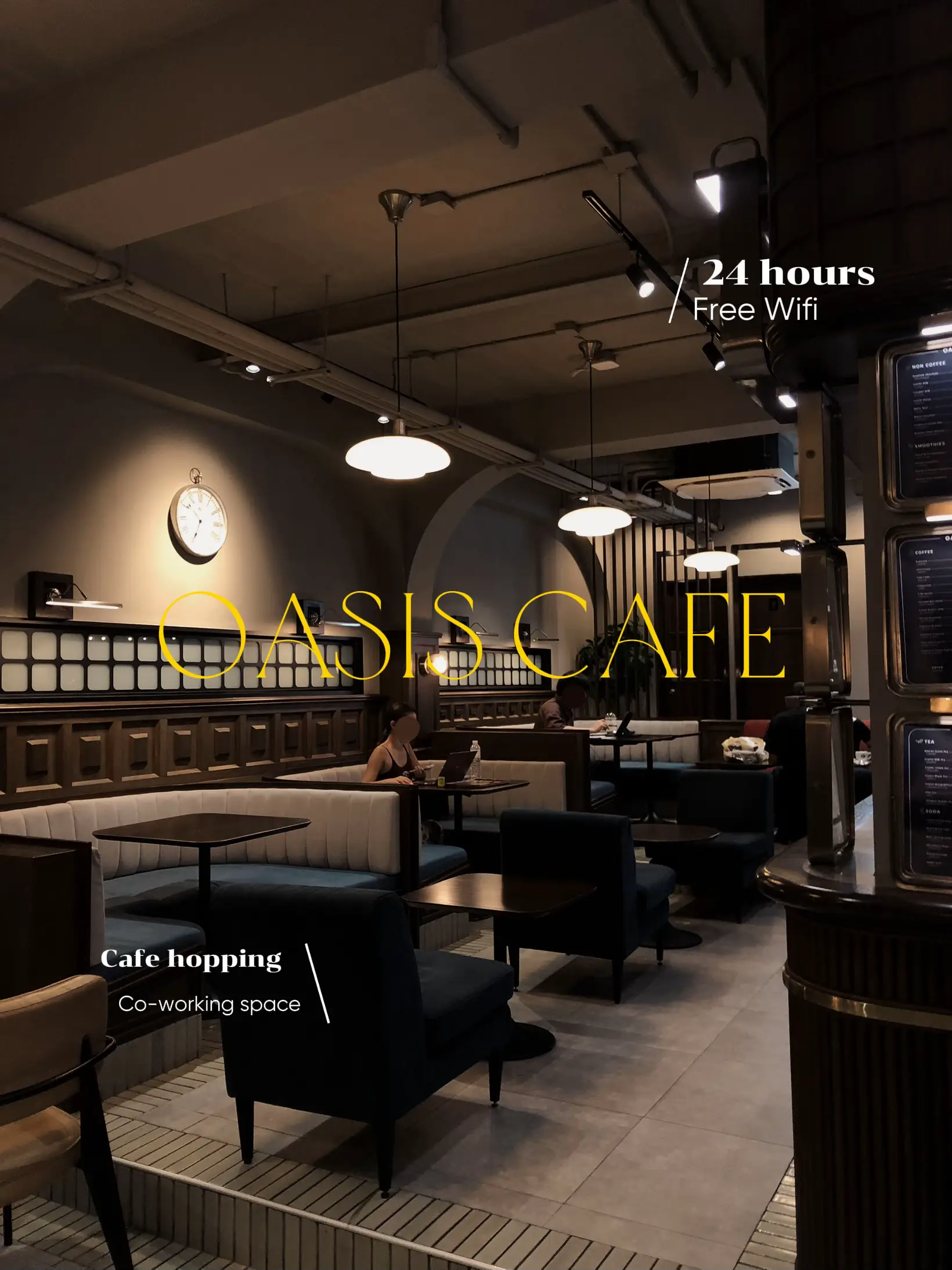 คาเฟ่สำหรับชาวโต้รุ่ง เปิด 24 ชั่วโมง WiFi ฟรี มีอยู่จริง☕️💻⭐️⭐️ | แกล ...