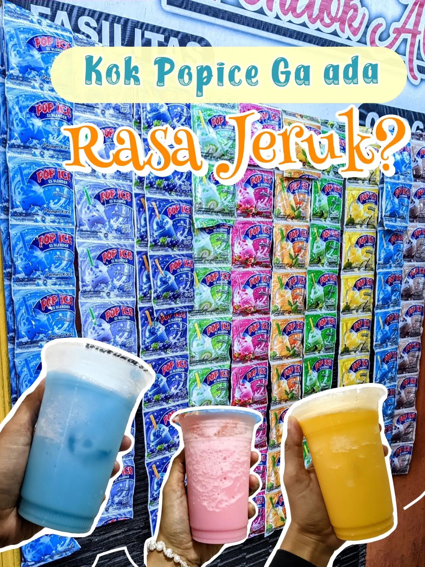 Kok minuman ini gaada rasa jeruk ya ? POPICE🍊🧋 | Galeri diposting oleh ...
