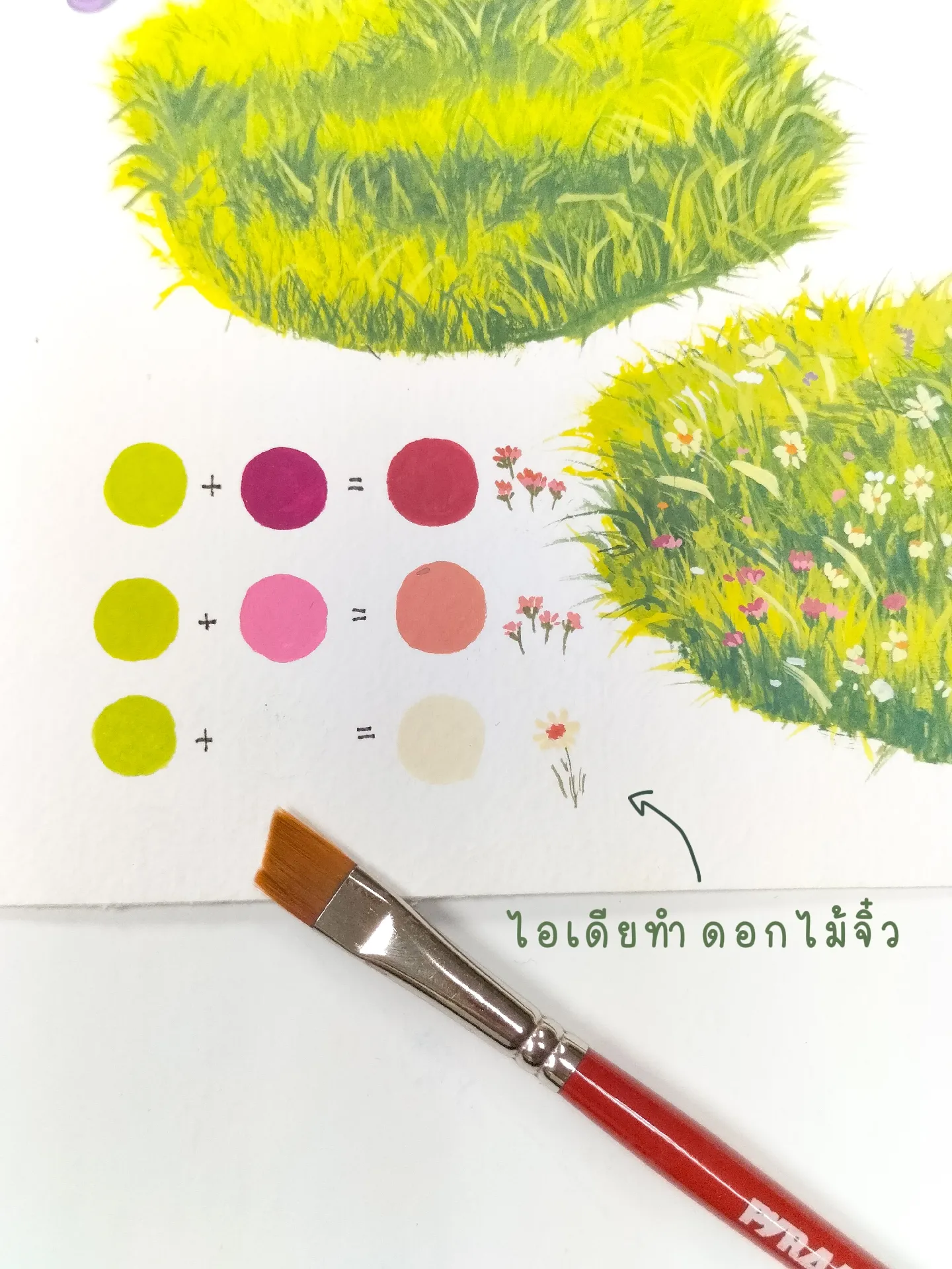 How To Paint Ghibli Grass 💚🏡🐛🌷 | แกลเลอรีที่โพสต์โดย La LUNa | Lemon8