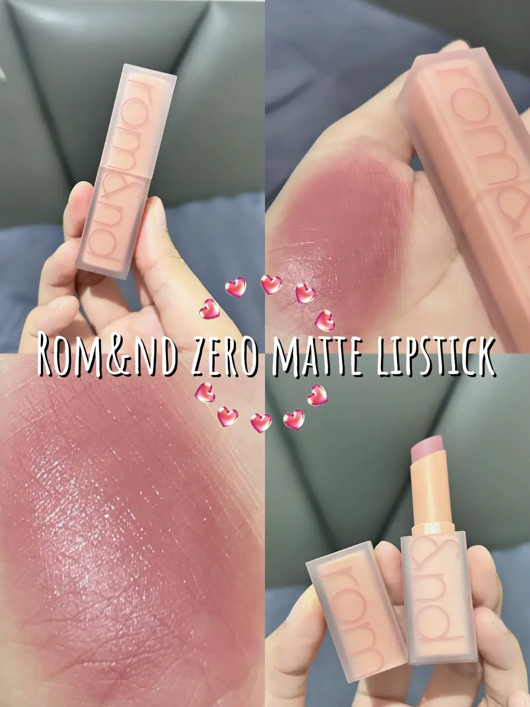 Review Rom&nd Zero Matte Lipstick 💄 💗💋📌💫🫶 | แกลเลอรีที่โพสต์โดย หนูชาวเดอร์ 💗 | Lemon8