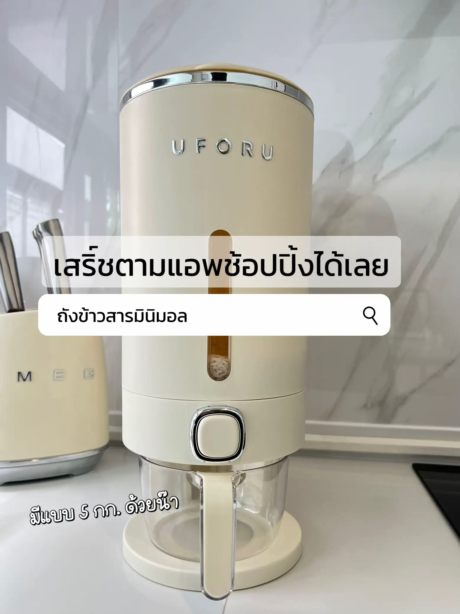 ชี้เป้า🌟 ถังเก็บข้าวสารเดี๋ยวนี้ต้องสวยขนาดนี้เลยเหรอ⁉️ | แกลเลอรีที่ ...