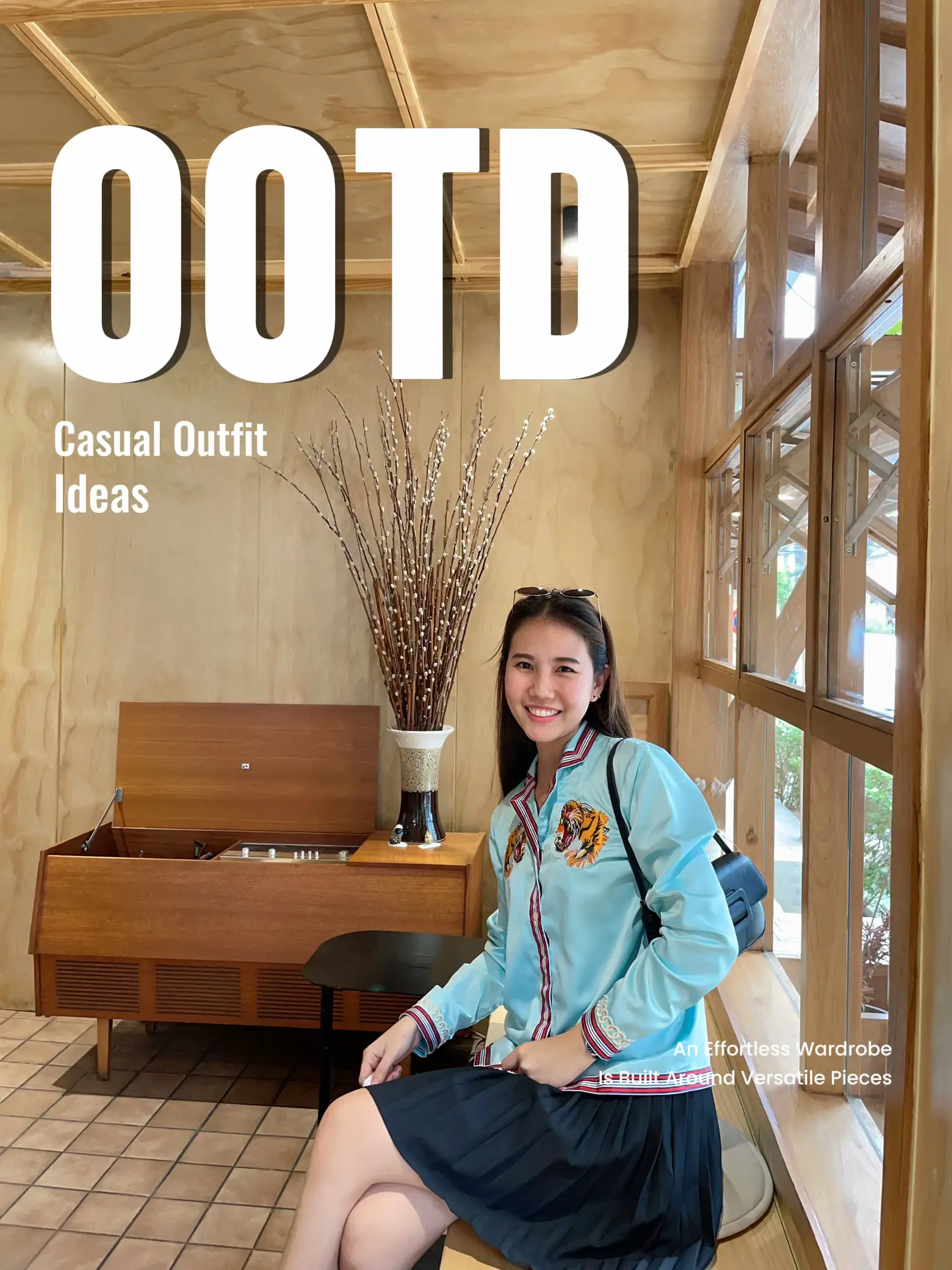 OOTD กับ กระโปรงอัดพลีท | แกลเลอรีที่โพสต์โดย Tipsuda | Lemon8