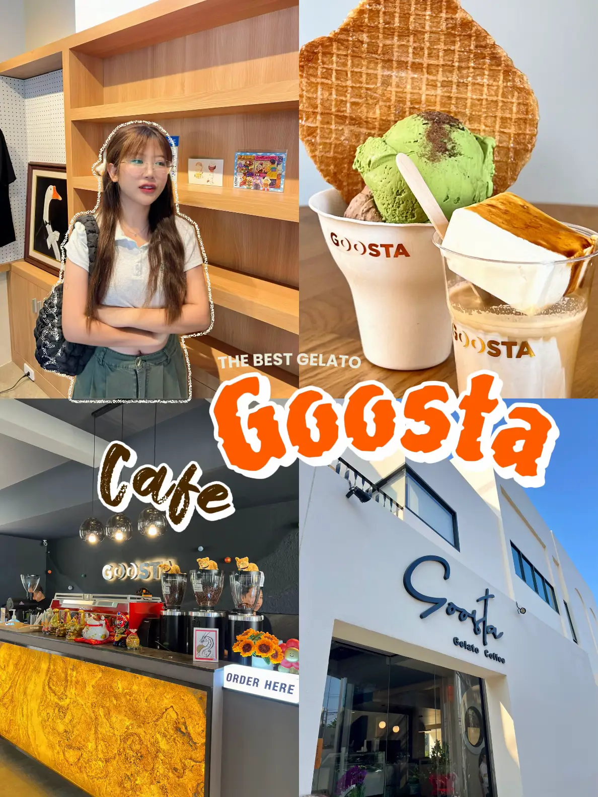 Goosta.official 🪿☕️🍦คาเฟ่เจลาโต้ ประชาอุทิศ 75 | แกลเลอรีที่โพสต์โดย firstkiss. | Lemon8