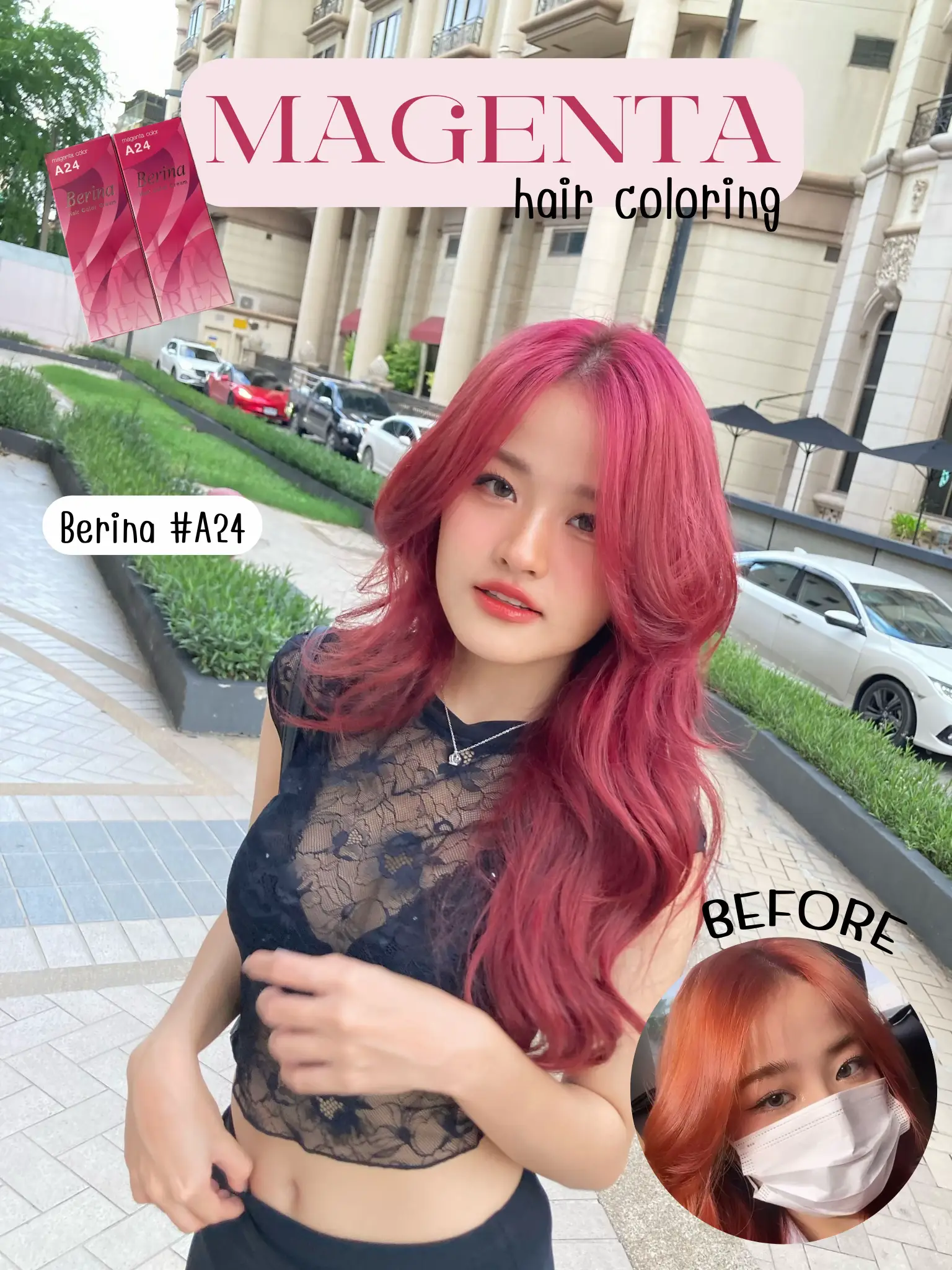 ย้อมผมสีแดงอมชมพูม่วงด้วยตัวเองไม่เกิน2XX ใครๆก็ทักว่าเริ่ด!! | แกลเลอรีที่โพสต์โดย シ | Lemon8