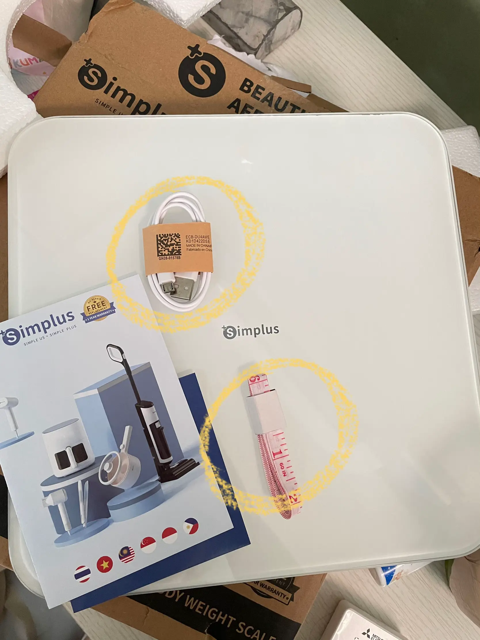 ป้ายยา เครื่องชั่งน้ำหนัก simplus มินิมอลมินิใจ 🙌😊 | แกลเลอรีที่โพสต์โดย 🦄doodao | Lemon8