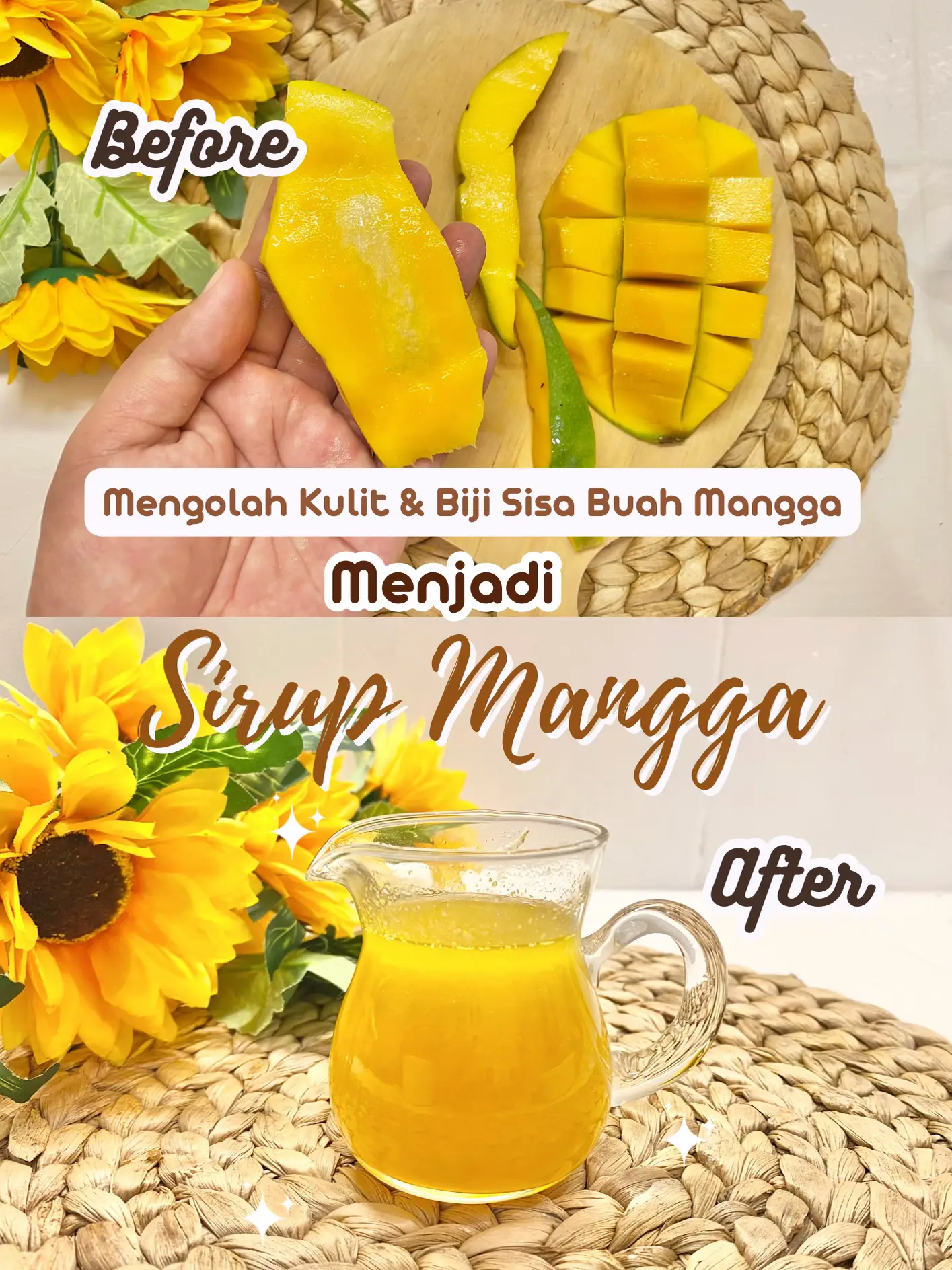 Jangan Buang Kulit & Biji Mangga, bisa jd Sirup!🥭😍 | Galeri diposting oleh skylarsveta | Lemon8