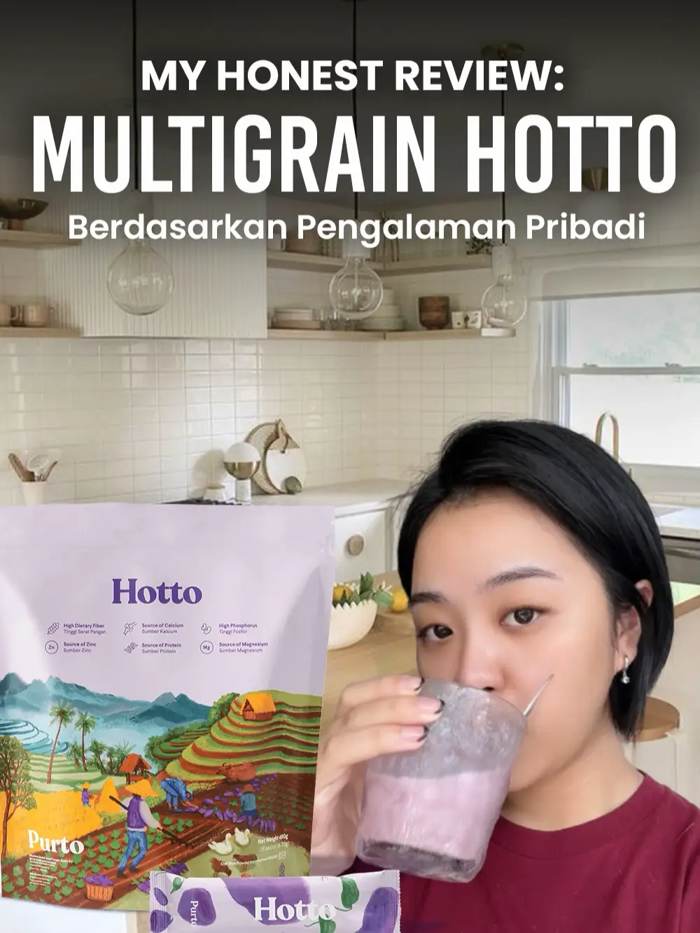 Honest Review Multigrain Drink Viral : HOTTO | Video dipublikasikan oleh Grace Harlequin | Lemon8
