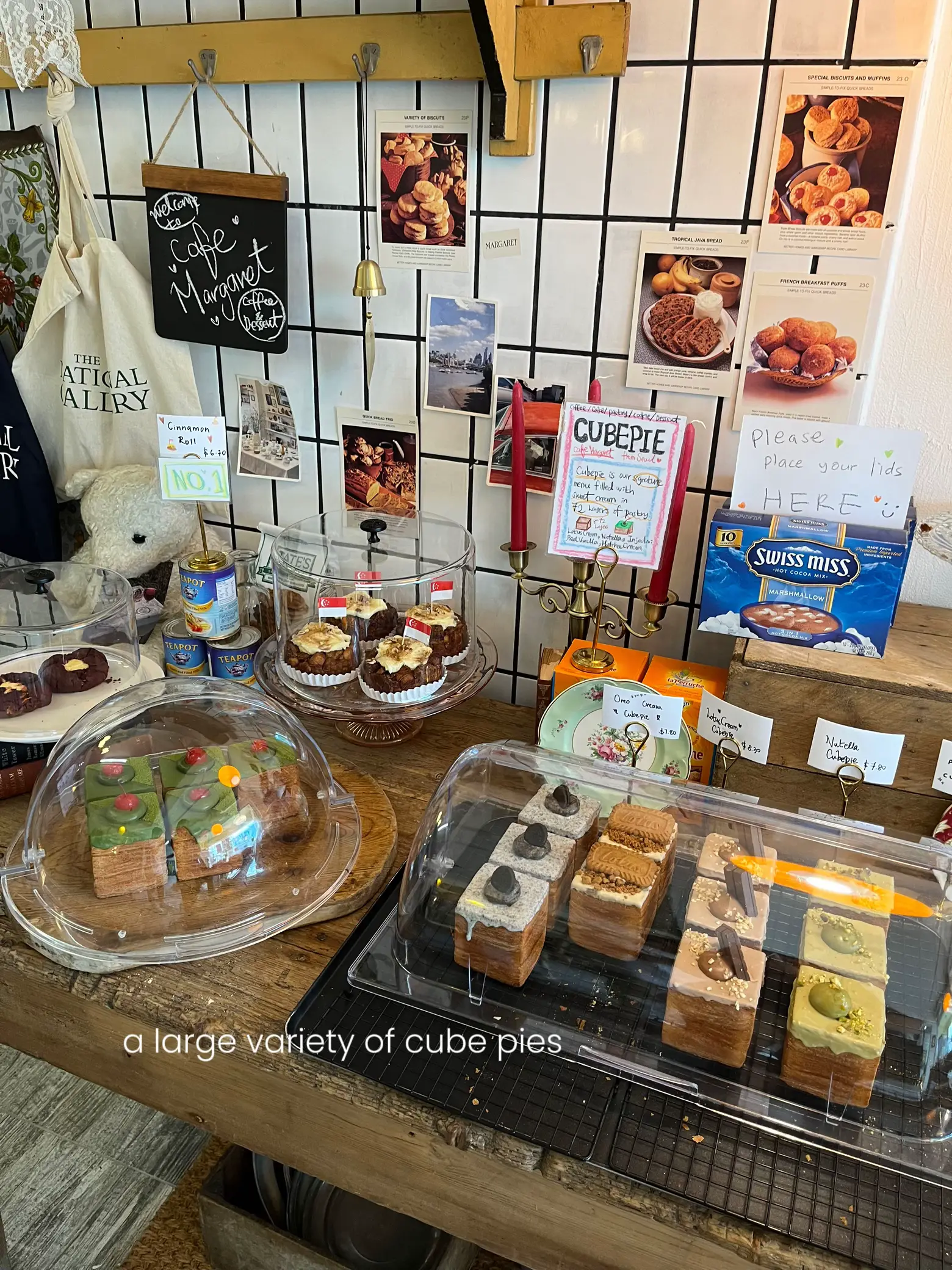 Trying the TikTok famous cube pie cafe ☕️ | Gallery posted by janelle ...