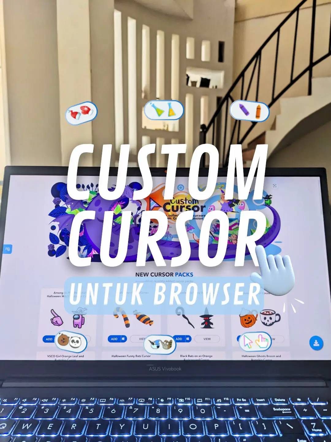 CARA CUSTOM KURSOR UNTUK BROWSER | Galeri disiarkan oleh Lizzy | Lemon8