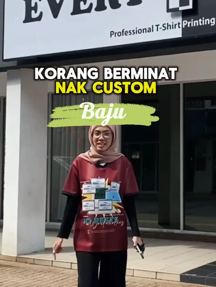 BUAT BAJU EVENT KORANG ‼️‼️ | Video diterbitkan oleh EveryTees | Lemon8