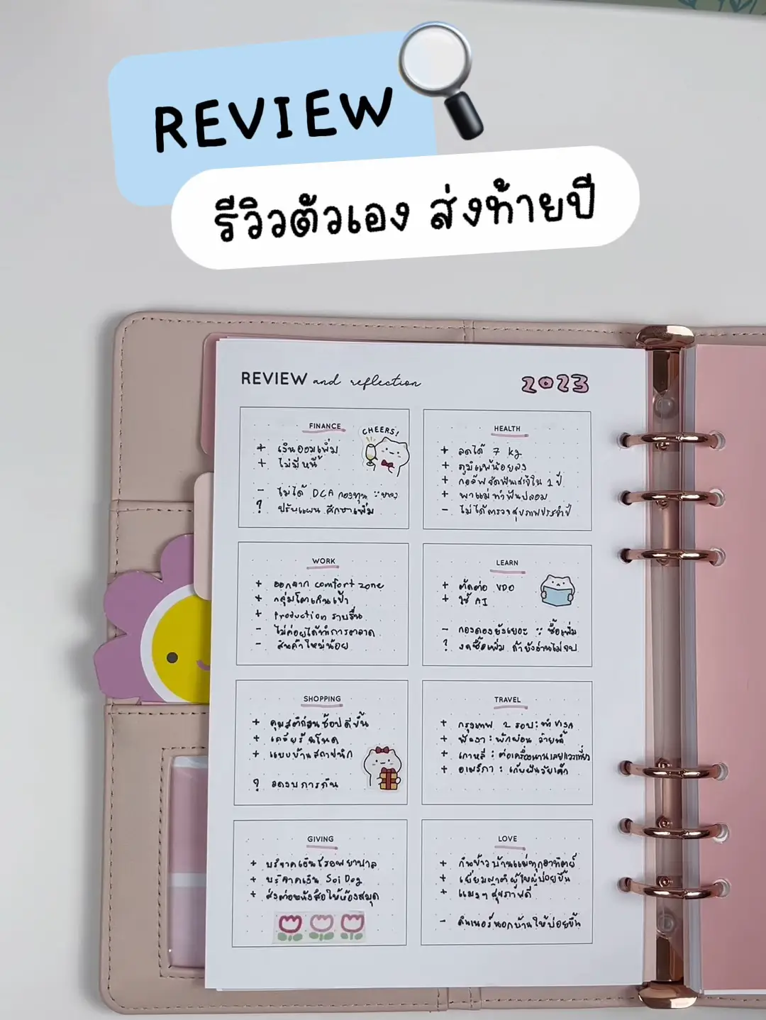 เขียน Review ทบทวนเป้าหมาย 🎯 | วิดีโอที่เผยแพร่โดย Mimi’s Plan | Lemon8