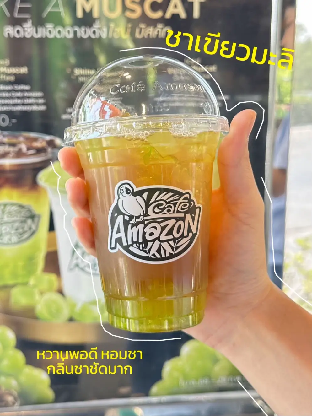 เมนูใหม่ Amazon 💚 Shine Muscat 💚 | แกลเลอรีที่โพสต์โดย ANN.T💛 | Lemon8