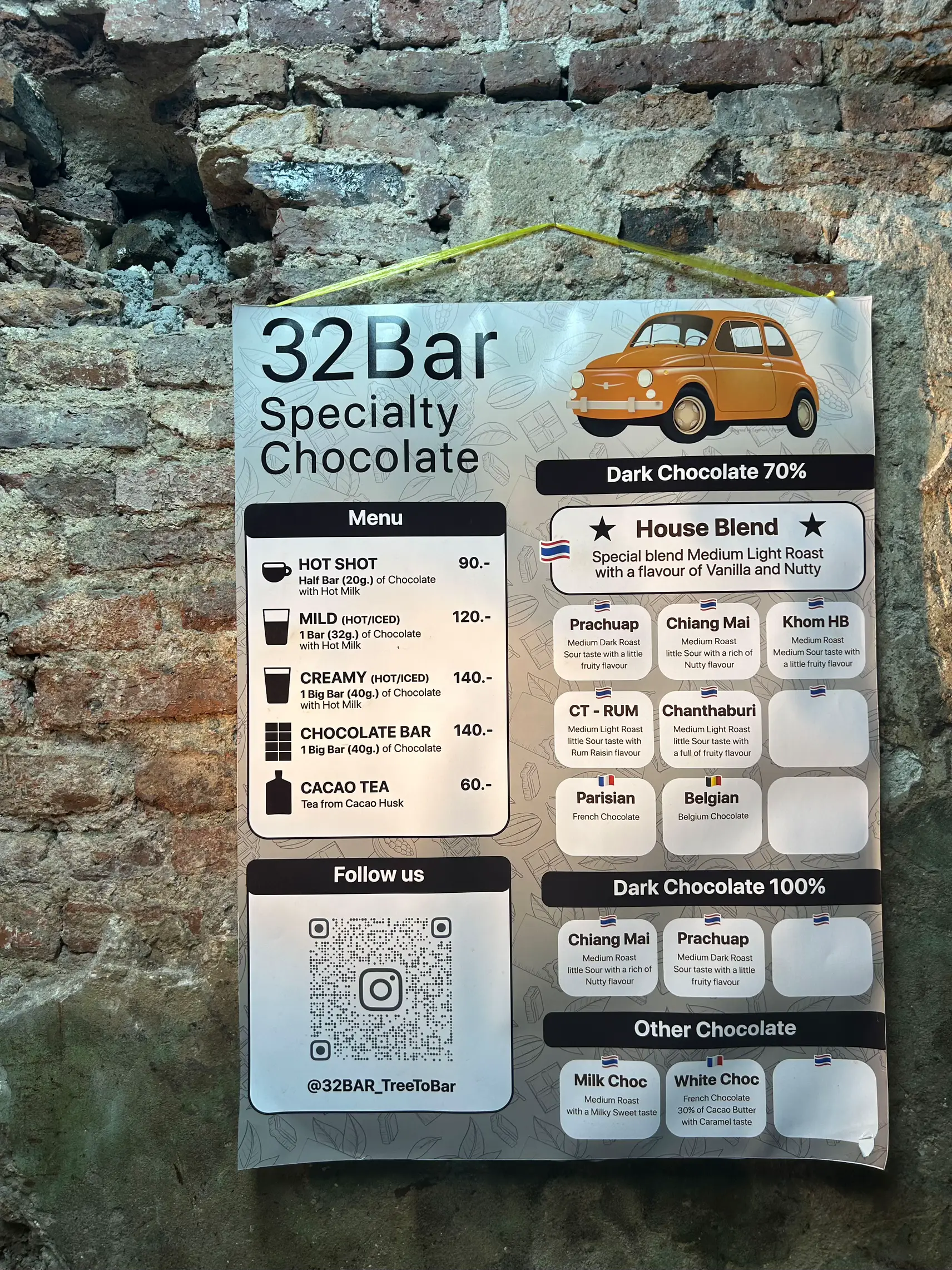 32Bar Specialty Chocolate 🍫 ตลาดน้อย เจริญกรุง | แกลเลอรีที่โพสต์โดย paddle.ploy | Lemon8