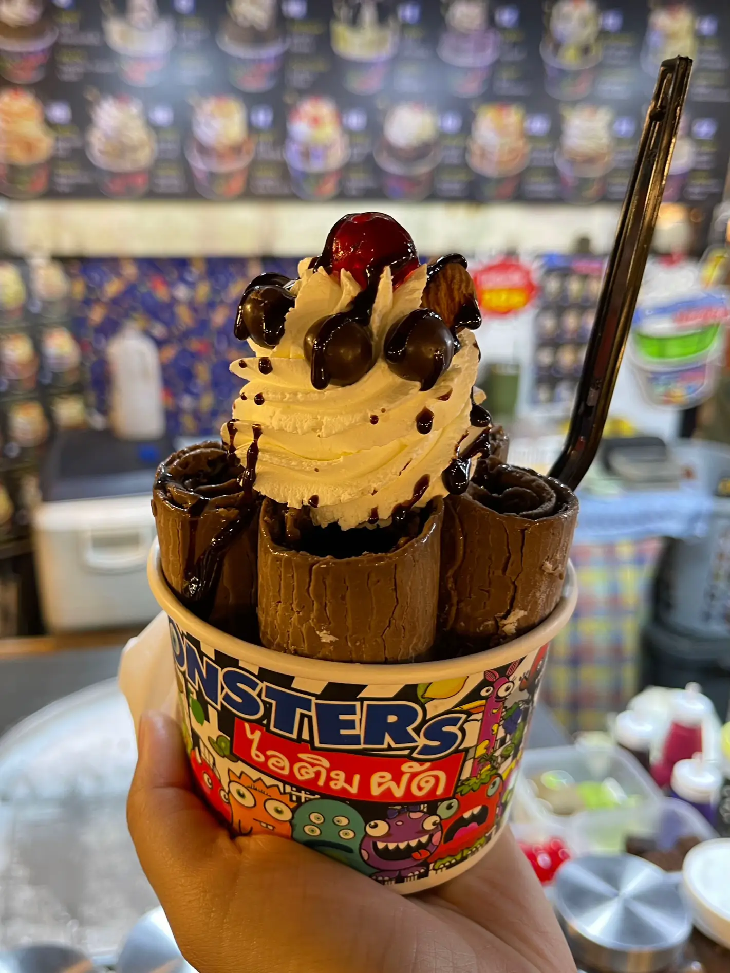 🍨มาแจกสูตรไอติมผัดสายช็อคกรุบๆเคี้ยวเพลินๆ🥰 | แกลเลอรีที่โพสต์โดย Juneny | Lemon8