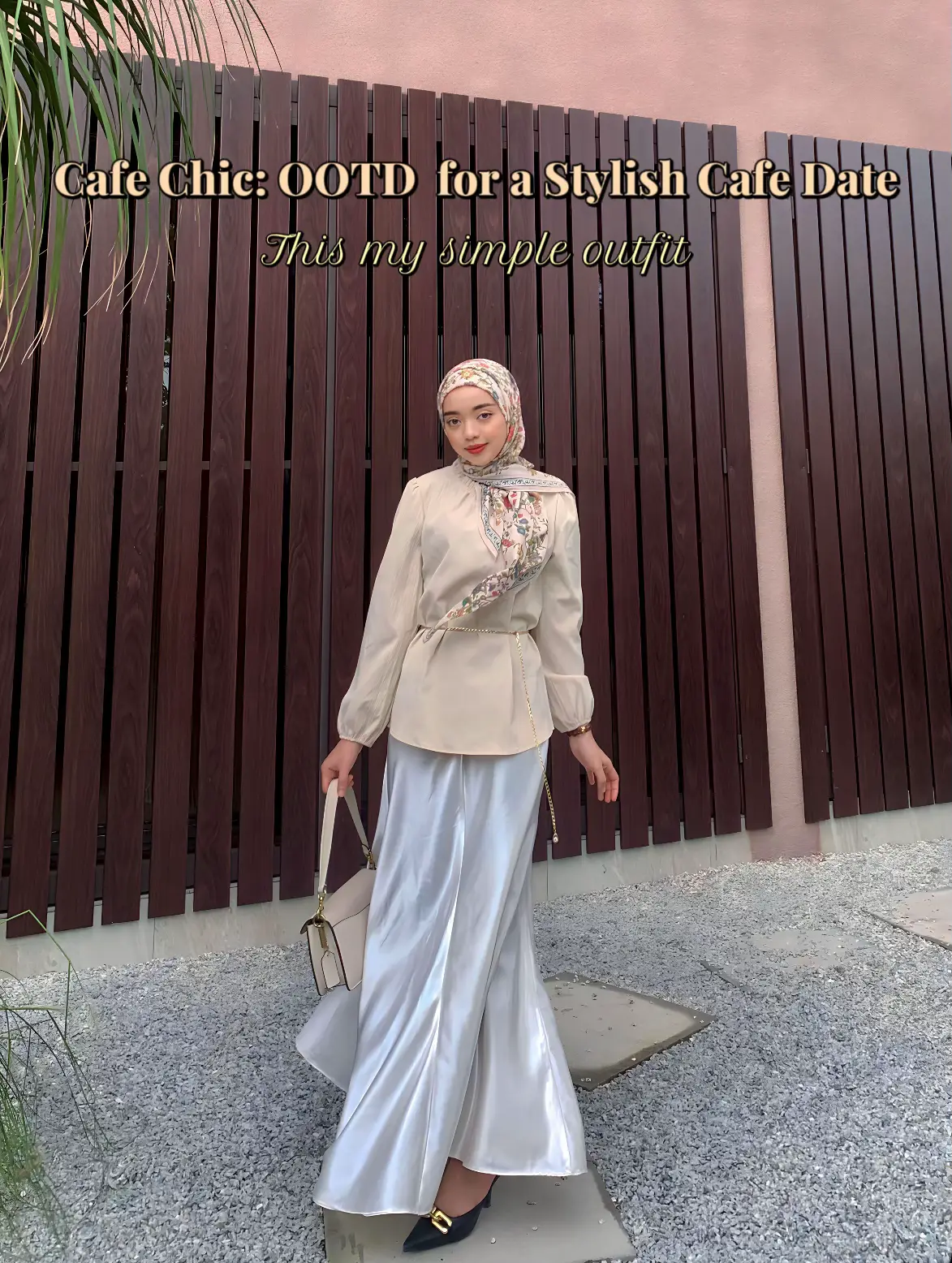 Cafe Chic: OOTD for a Stylish Cafe Date🌸 🍃🎀 | Galeri disiarkan oleh silviazain | Lemon8