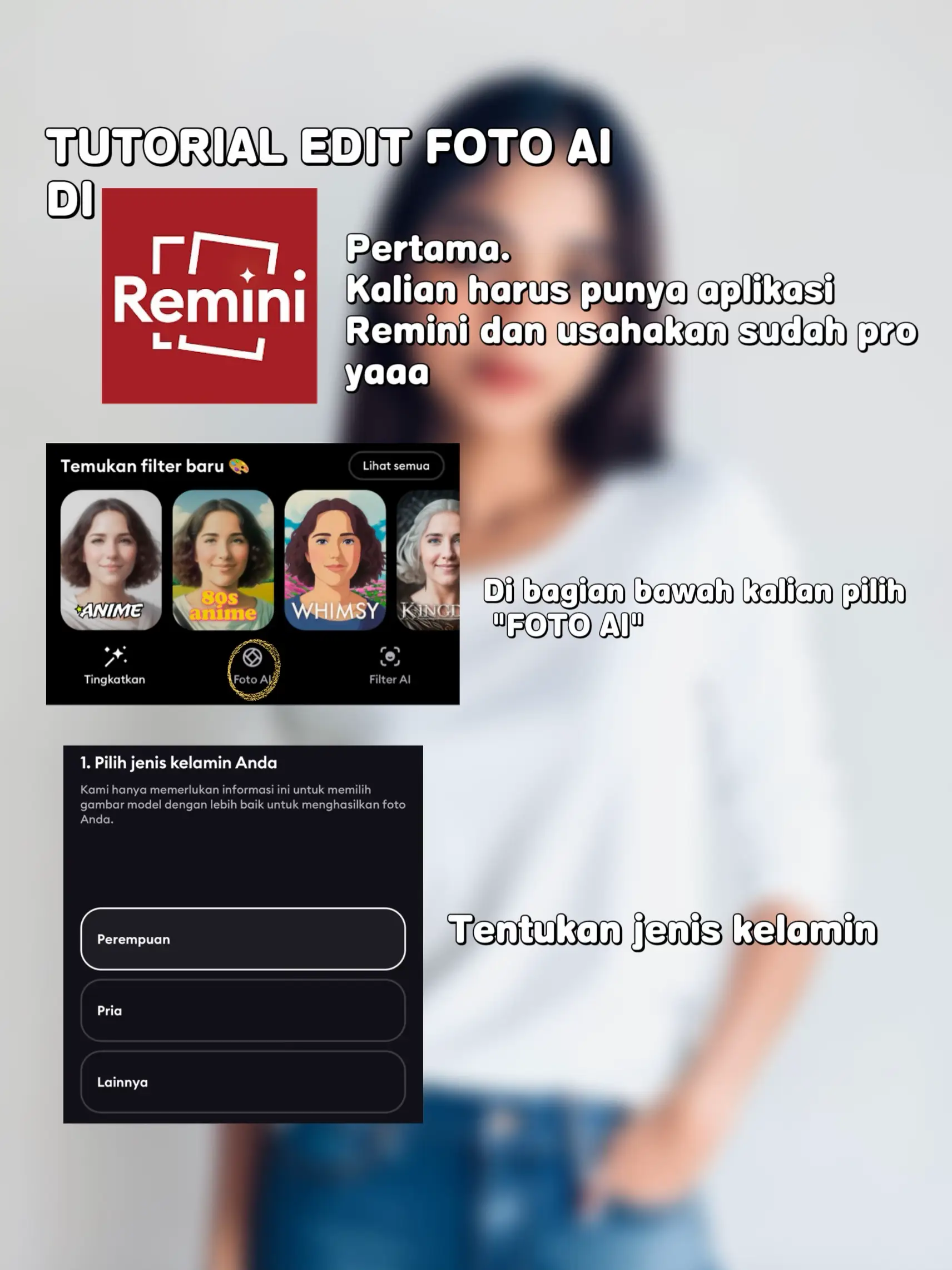 EDIT FOTO AI DI REMINI? EMANG BISA?⭐️ | Galeri diposting oleh 𝒟elyaaa ...