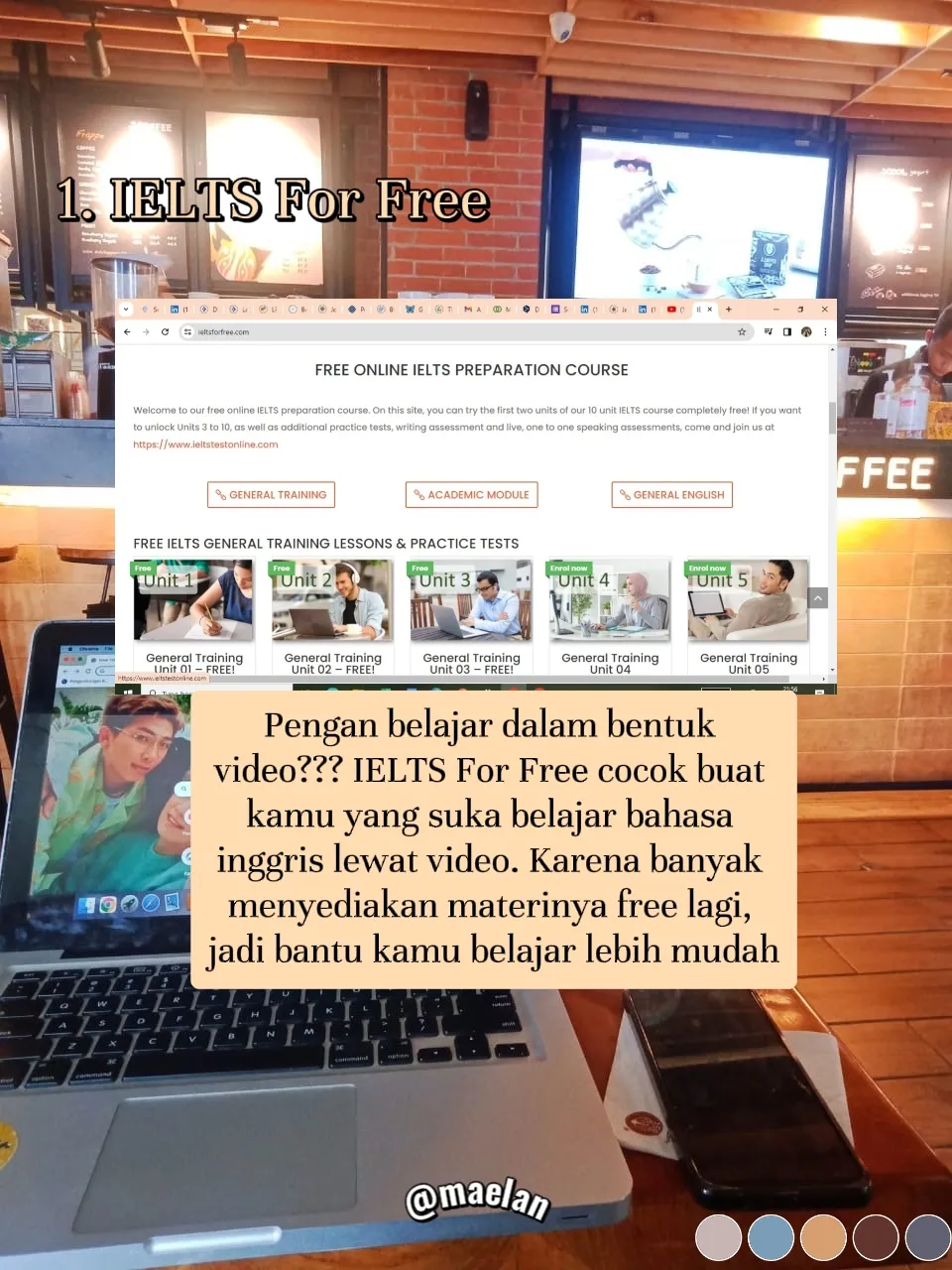 Belajar IELTS Gratis ???? Chek Website ini Ya!!! | Galeri diposting oleh Maelannur | Lemon8
