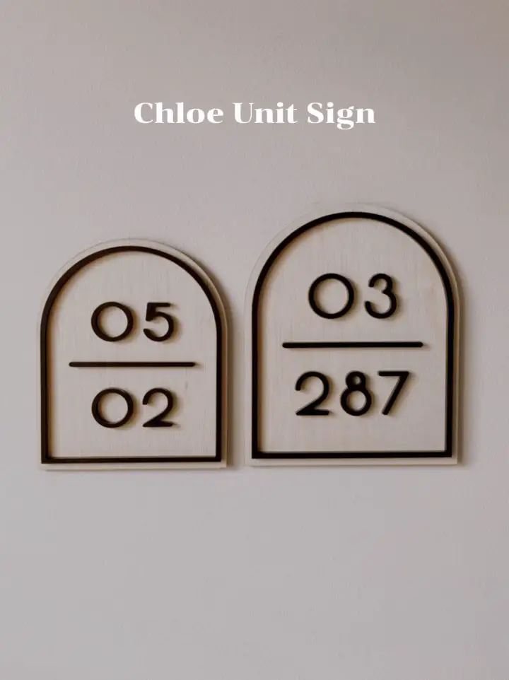I make customised unit signs | Gallery posted by thejomuhome | Lemon8