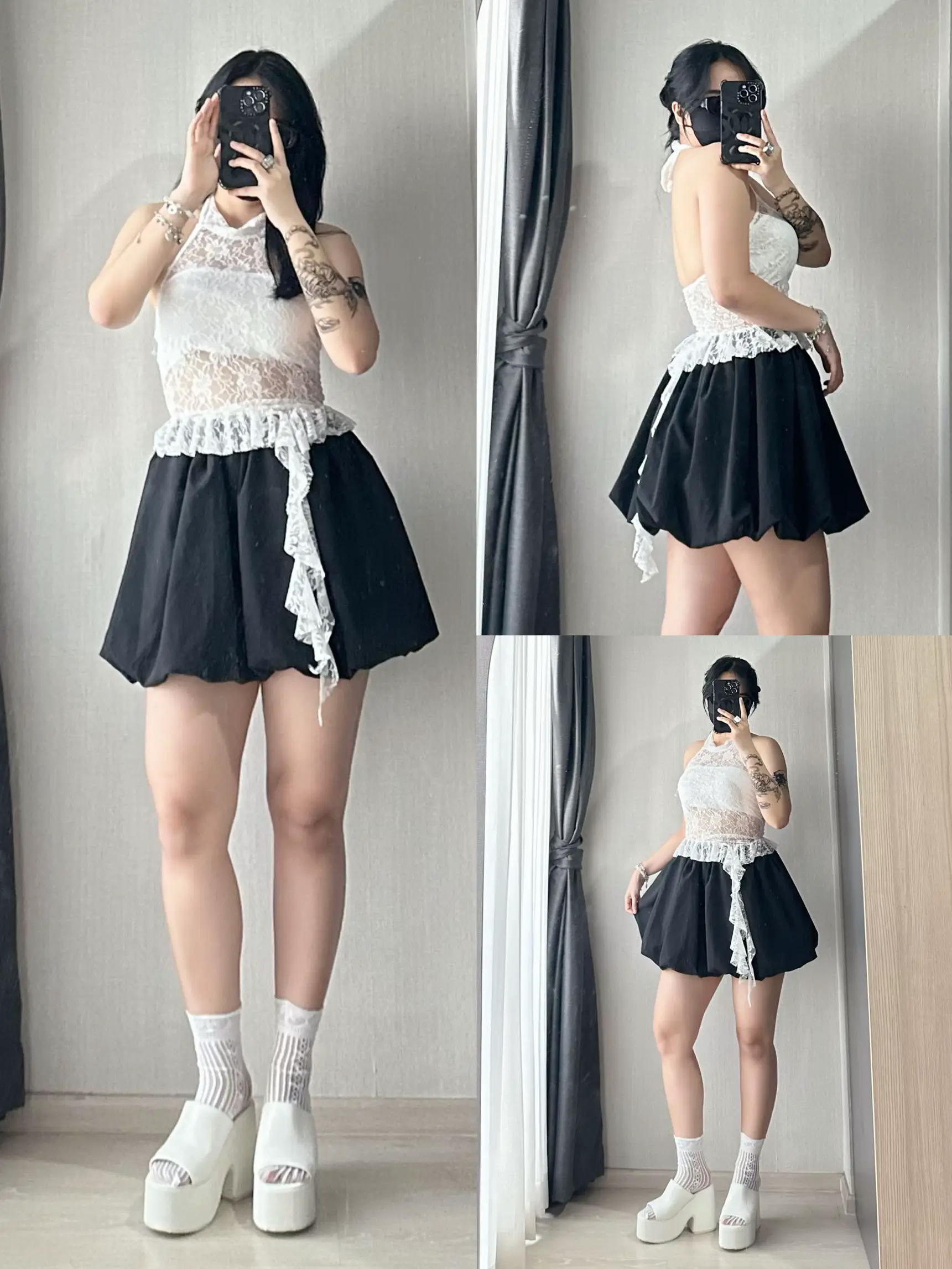 165cm 66kg แมทช์กระโปรงบอลลูน 7 looks v.คนสะโพก 40 💖 | แกลเลอรีที่โพสต์โดย toco | Lemon8