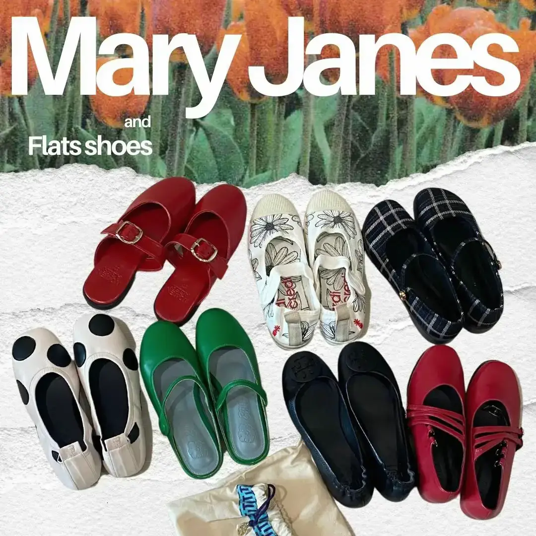 🟤เปิดกรุรองเท้า Mary Janes & Flats Shoes🧸 | แกลเลอรีที่โพสต์โดย Jn | Lemon8