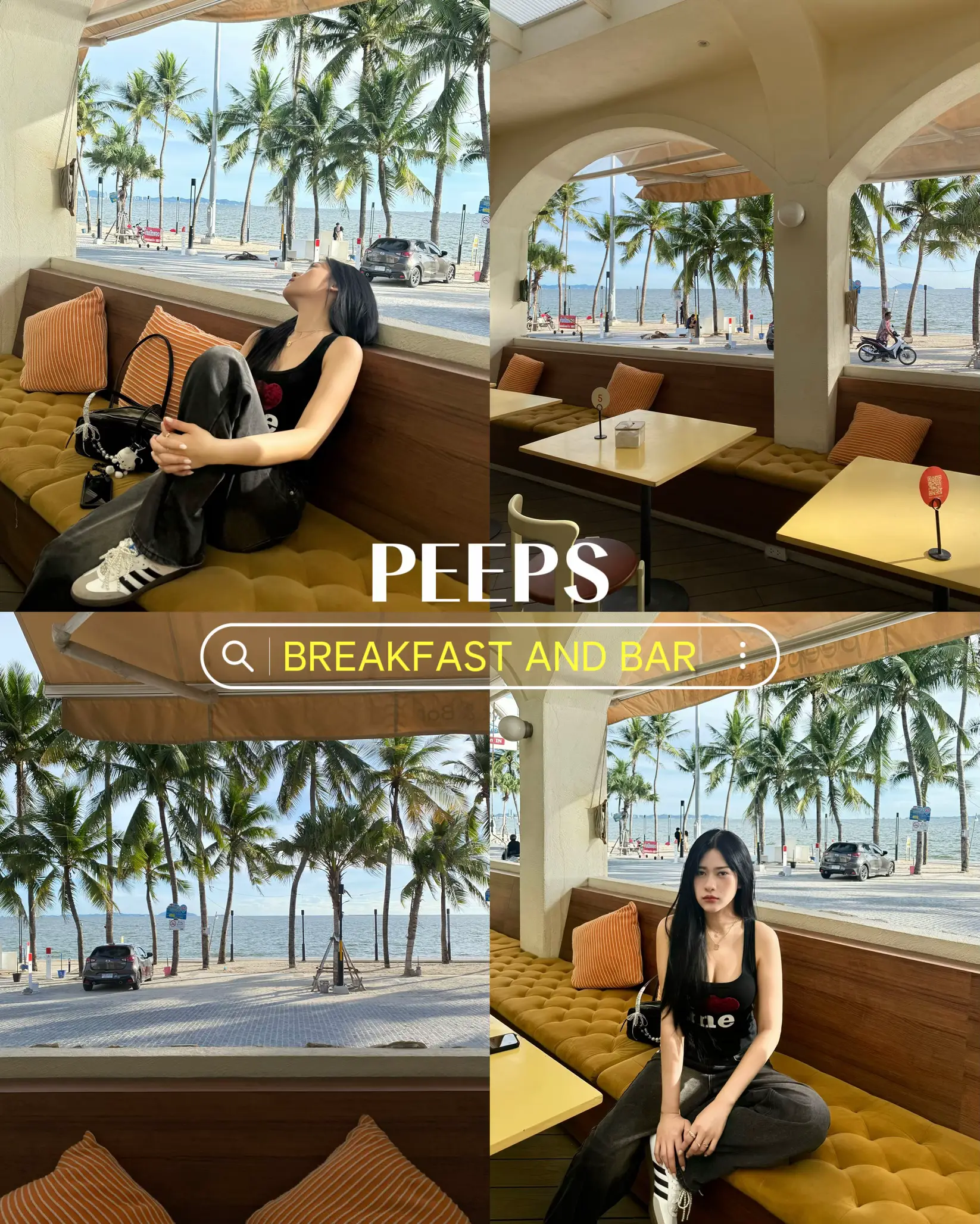 PEEPS Breakfast and bar🌴 | แกลเลอรีที่โพสต์โดย KIK | Lemon8