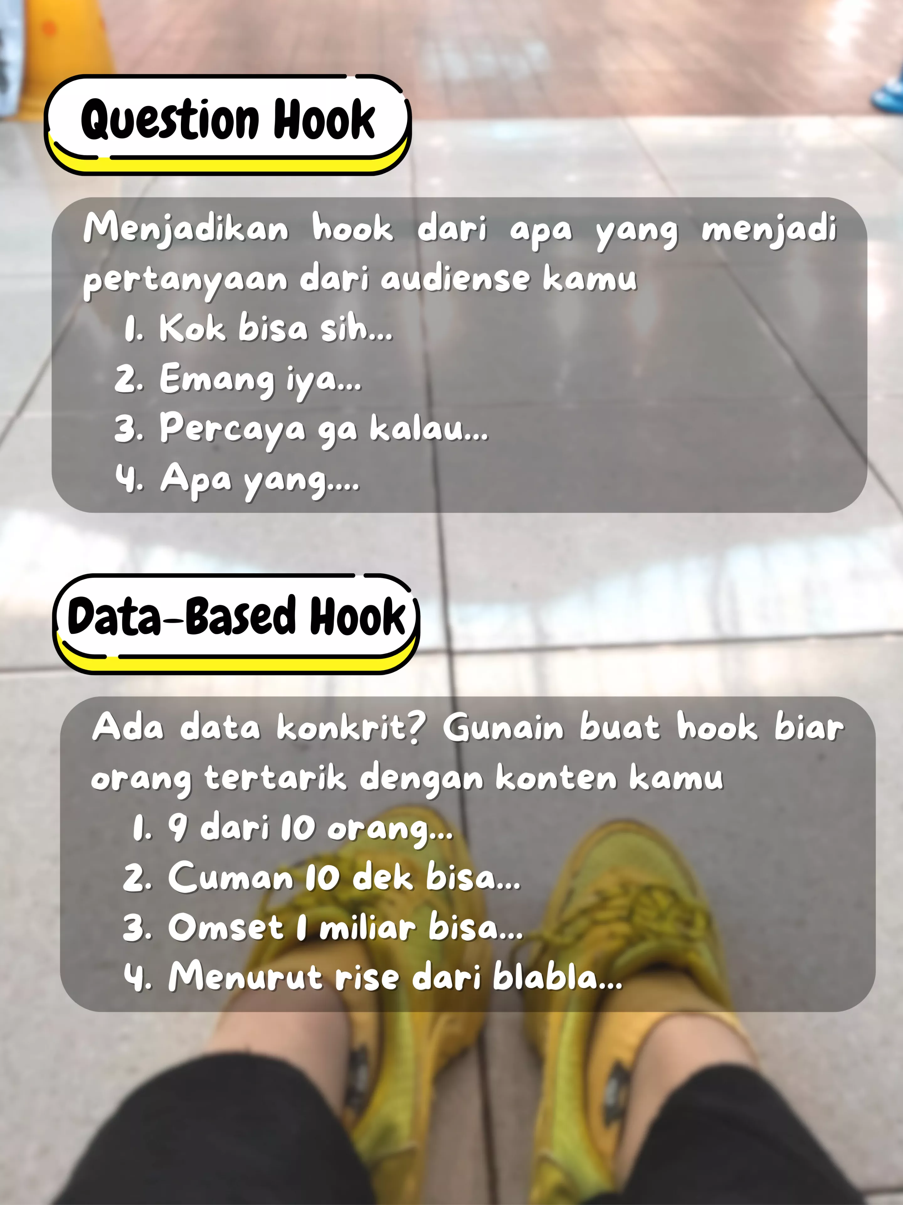 Stop Scroll! Hook Content ini cocok buat Konten km | Galeri diposting oleh Seraniii | Lemon8