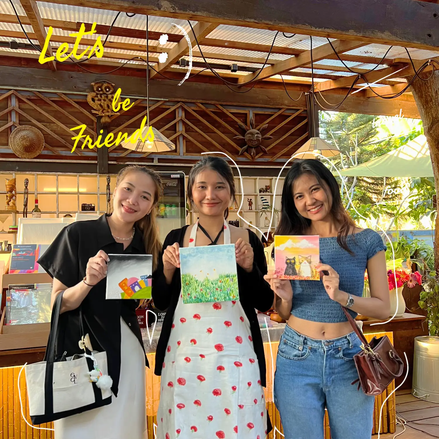 Art workshop 🎨🔮💕 - คาเฟ่ในบางแสน | แกลเลอรีที่โพสต์โดย Saowalak Suwunn | Lemon8