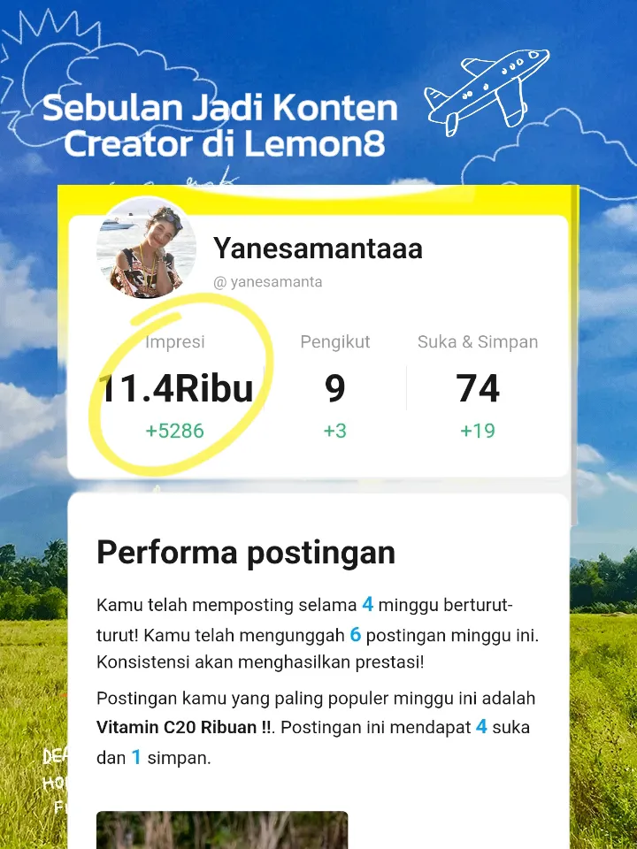 Sebulan Jadi Konten Creator di Lemon8 | Galeri diposting oleh Yanesamantaaa | Lemon8
