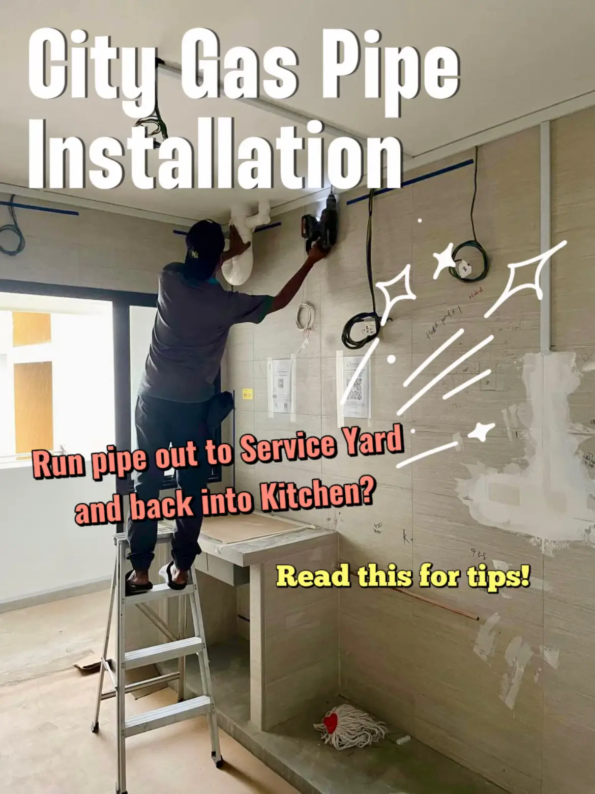 Read this for City Gas Pipe Installation Tips! | Video published by OurBTOhome 🏡 | Lemon8