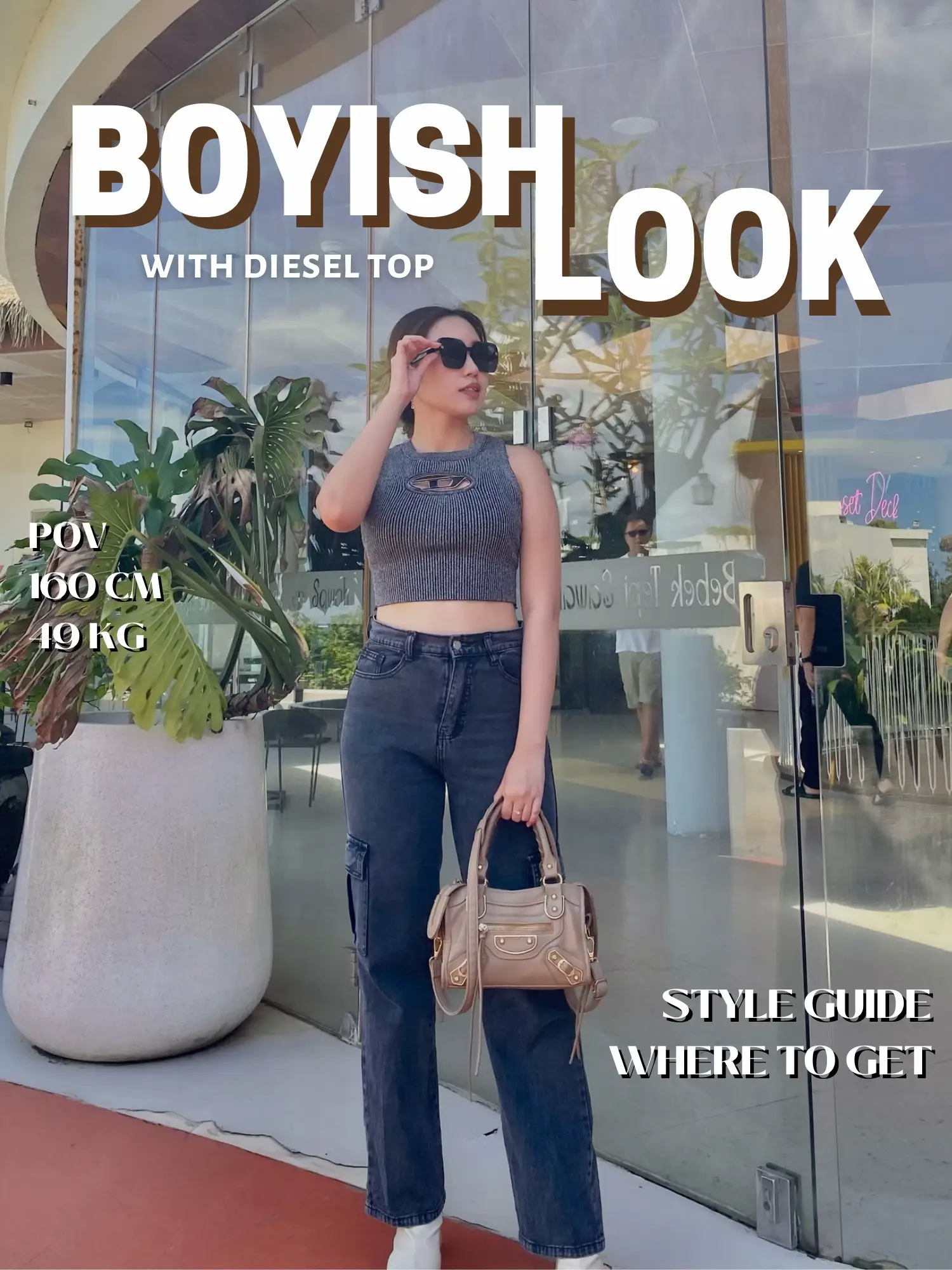 STYLING GUIDE FOR BOYISH LOOK WITH DIESEL TOP | Galeri diposting oleh yolandapatricia | Lemon8