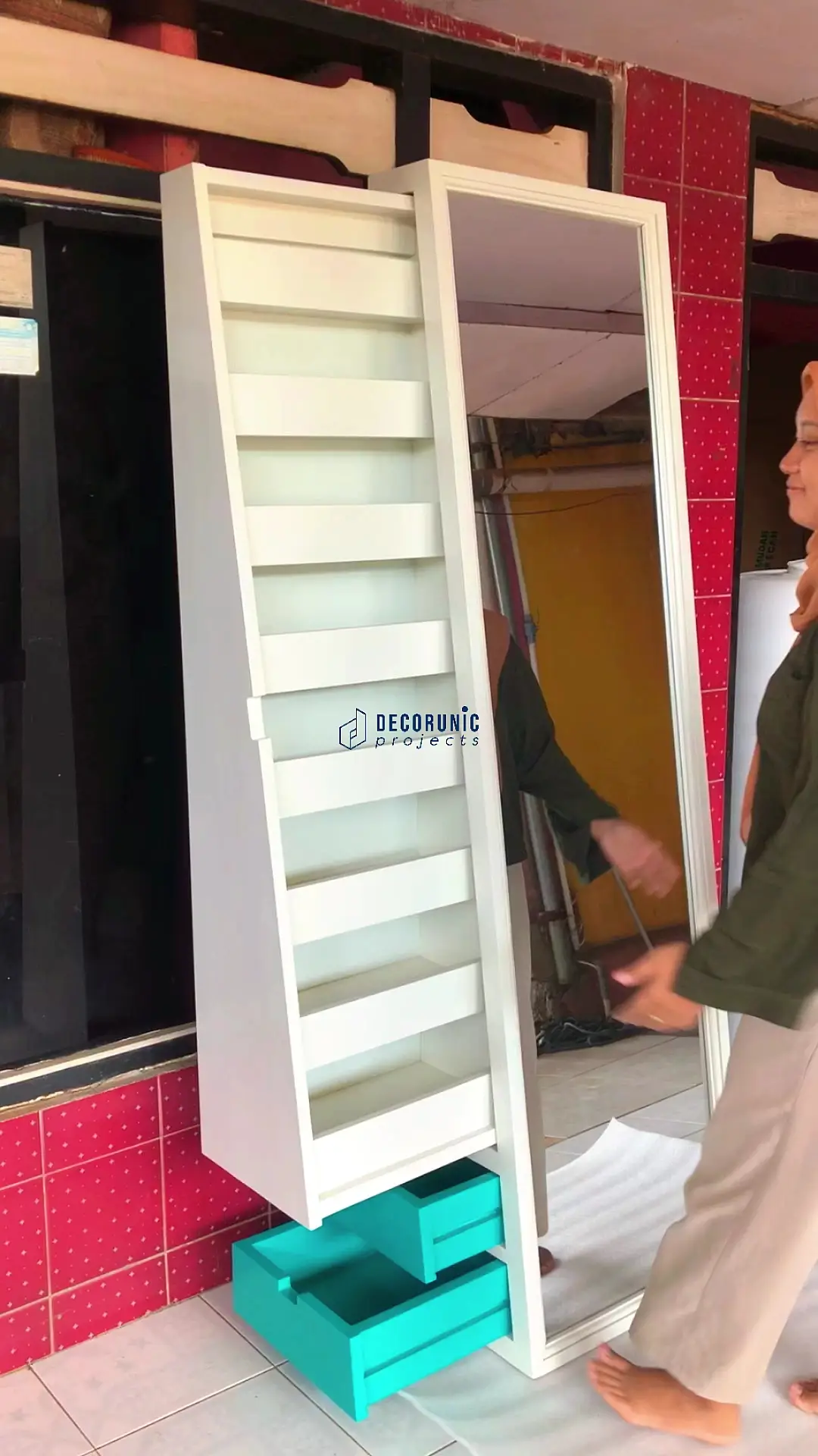 standing mirror wardah | Video diterbitkan oleh decoprojects | Lemon8