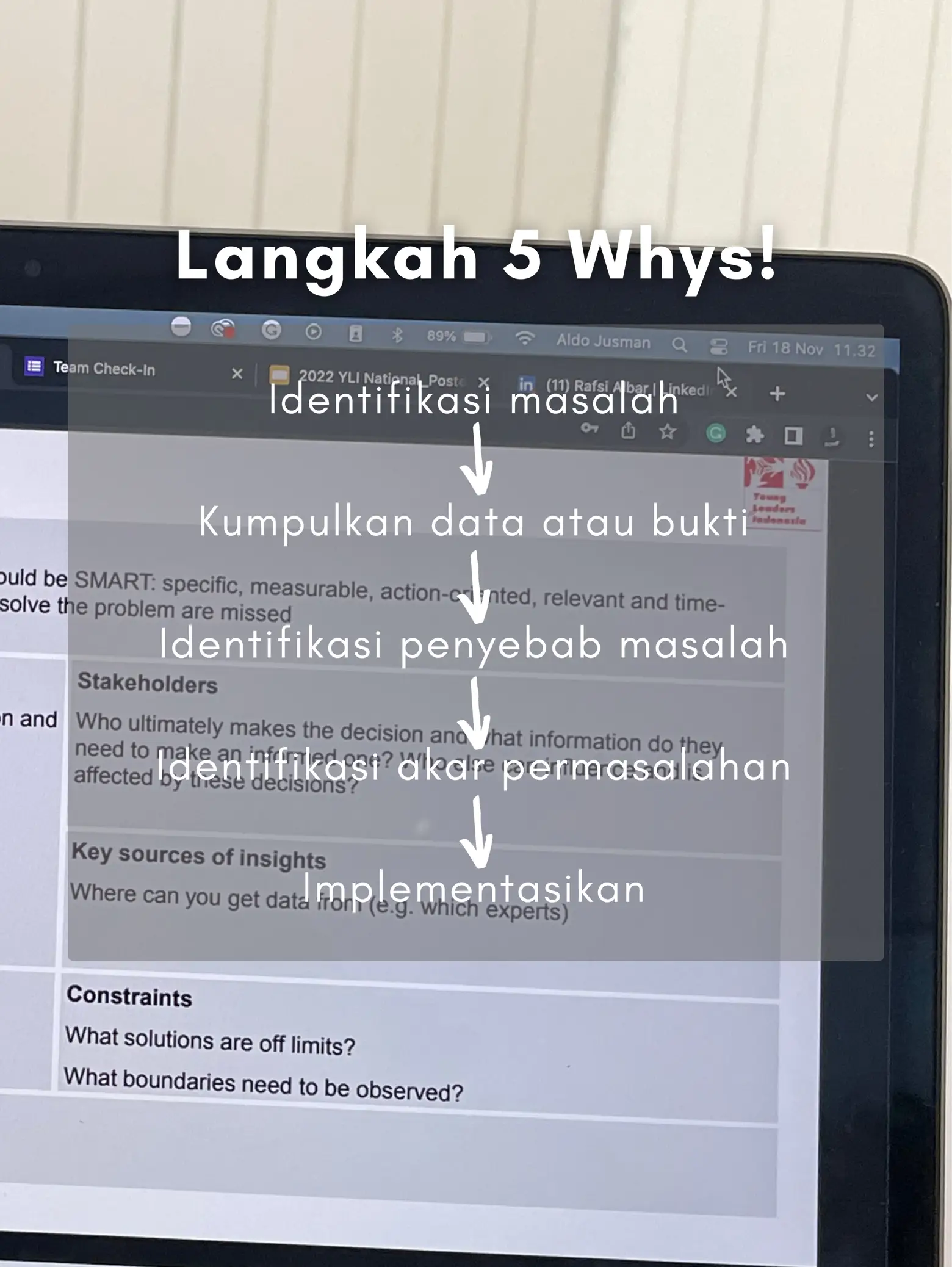 Problem Solving dengan Metode 5 Whys! | Galeri diposting oleh nad | Lemon8