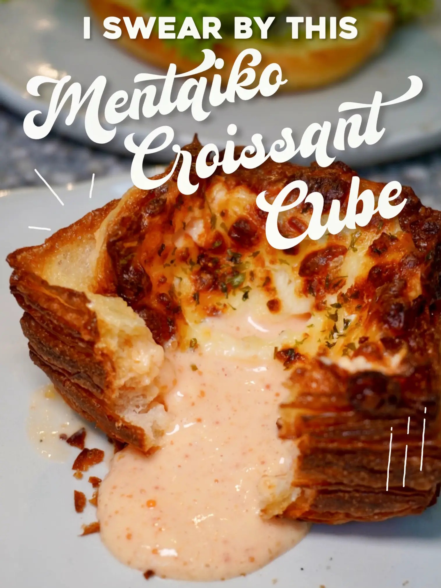 Mentaiko Lava Croissant Cube for Mentaiko Lovers | Gallery posted by Brenda 𓃦 | Lemon8