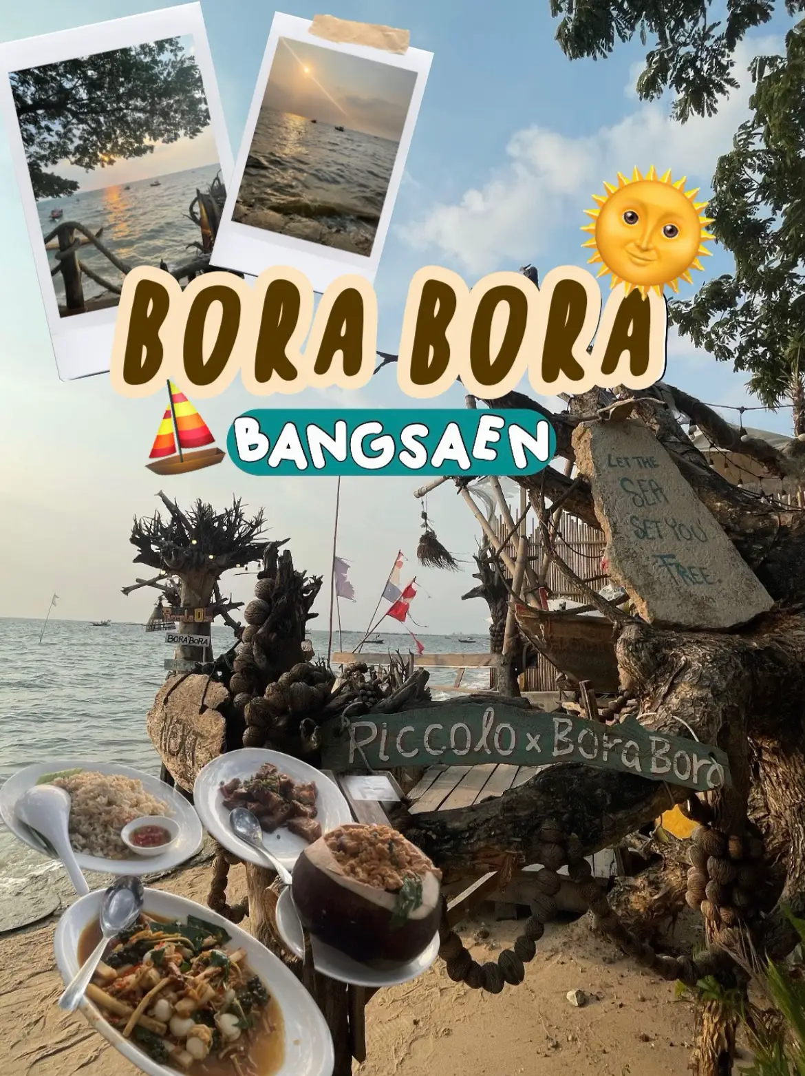 Bora Bora ร้านอาหารริมหาดบางแสนฟีลกู๊ดด⛵️🌞 | แกลเลอรีที่โพสต์โดย chuuu🦮 | Lemon8