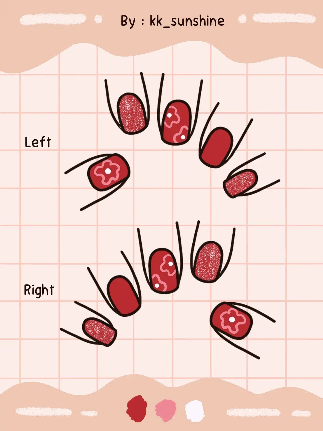 แจกไอเดียเล็บต้อนรับวันวาเลนไทน์ 2024 ️ | แกลเลอรีที่โพสต์โดย ...