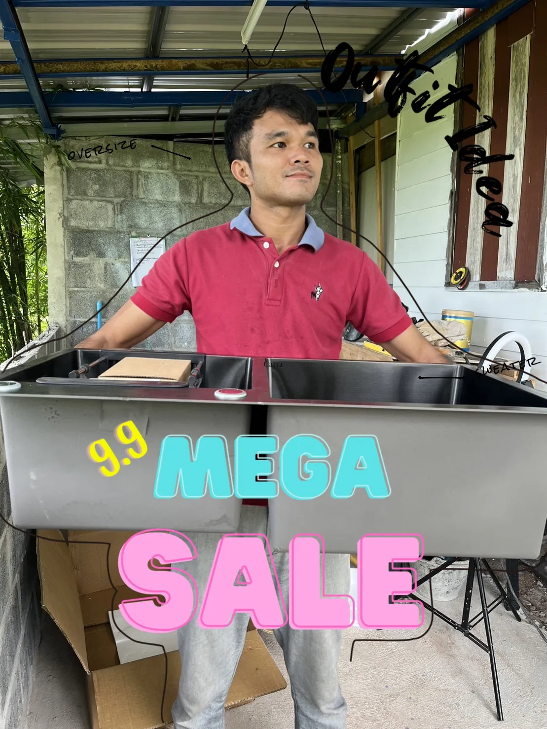 หาของเข้าบ้าน #อ่างซิงค์สีดำหรูหรา💫🌟 | แกลเลอรีที่โพสต์โดย Wolf Carpentry | Lemon8