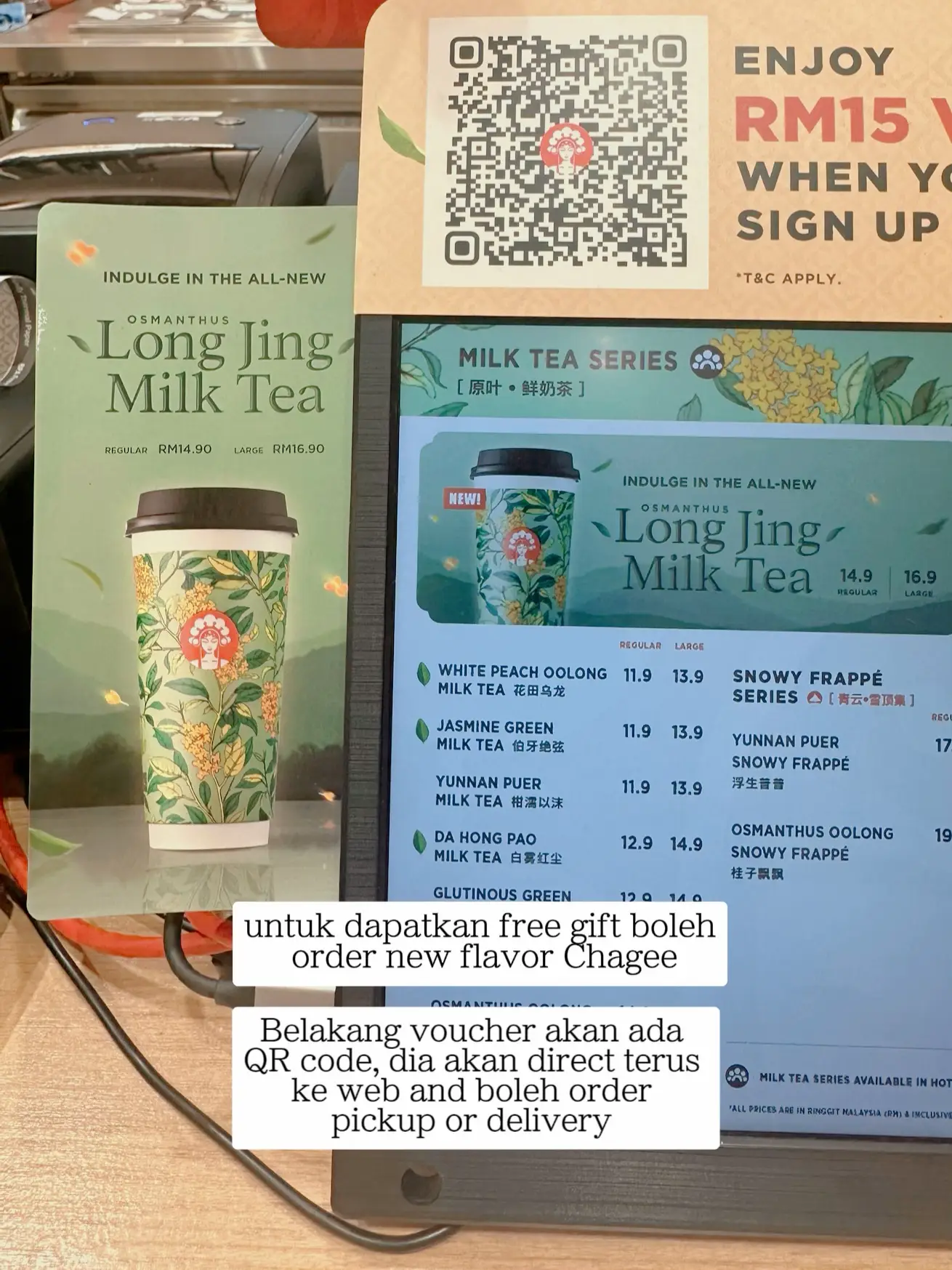 Cara Guna Voucher Chagee & Free Gift!! | Galeri disiarkan oleh ...