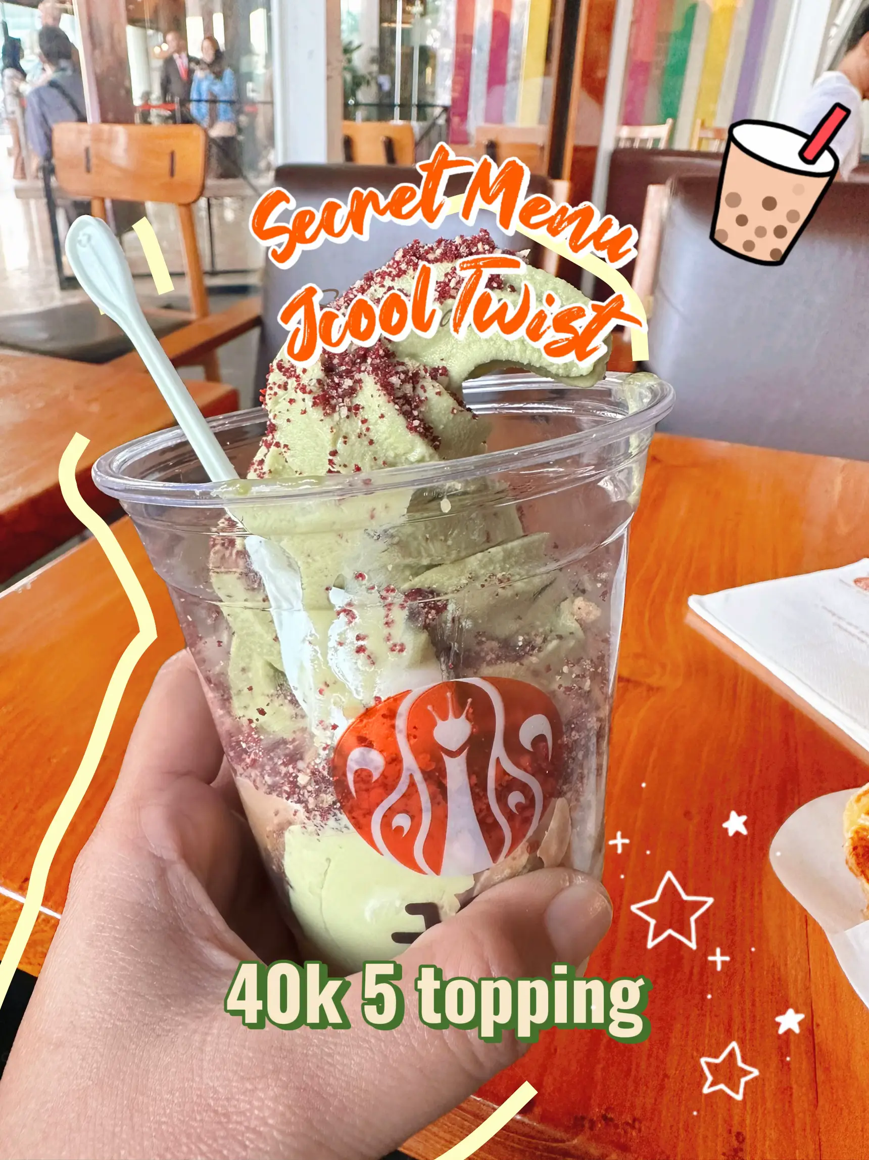 Secret menu jcool twist. 40k dapet 5 topping!!! | Galeri diposting oleh ...