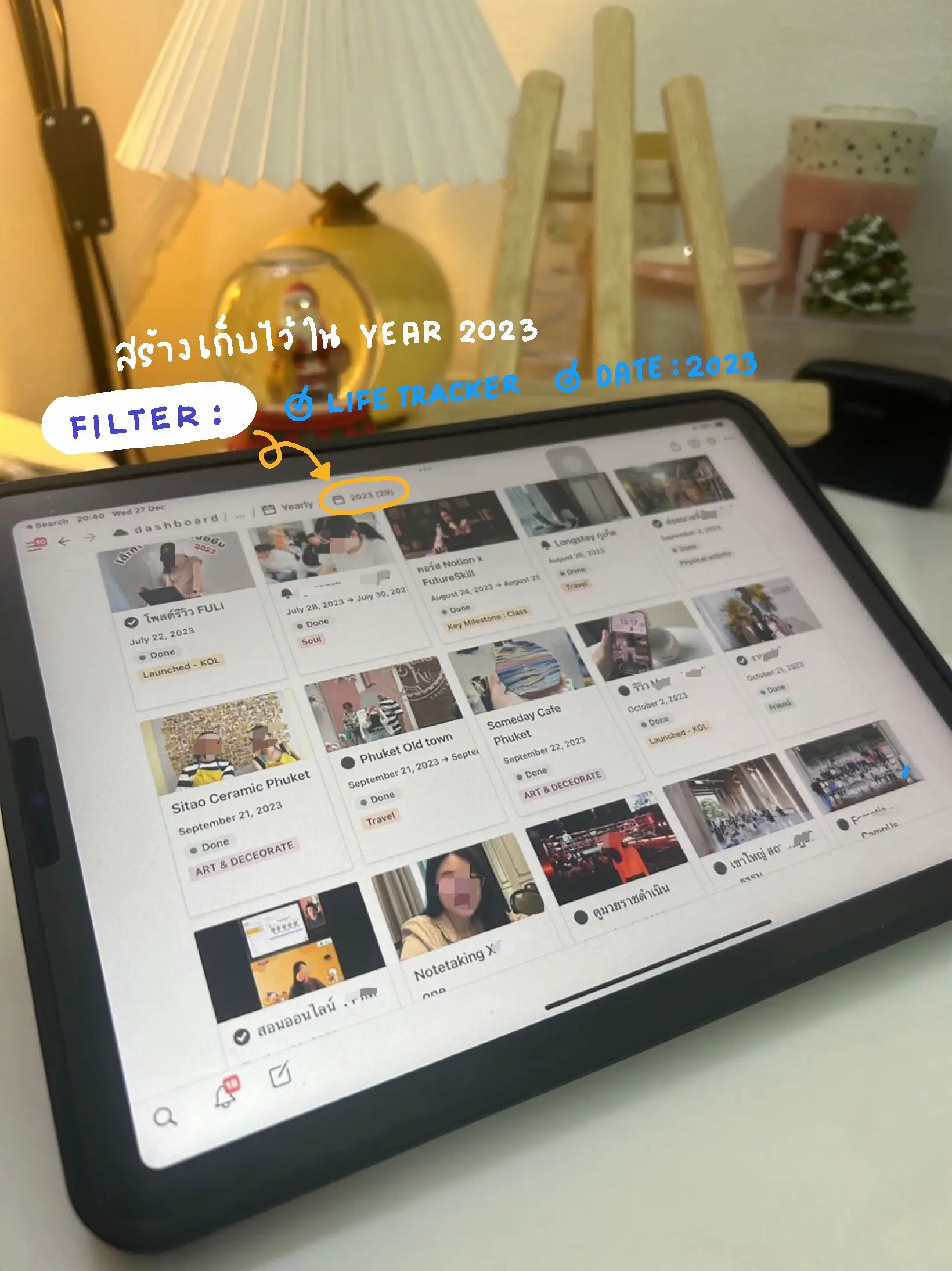 Recap ทั้งปี 2023 ด้วย NOTION Life Tracker | แกลเลอรีที่โพสต์โดย ปุณ-ณะ-ภา รีวิว | Lemon8