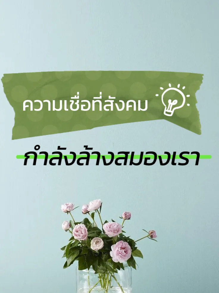 5 ความเชื่อที่สังคมกำลังล้างสมองเรา แกลเลอรีที่โพสต์โดย ตันตระโยคะ