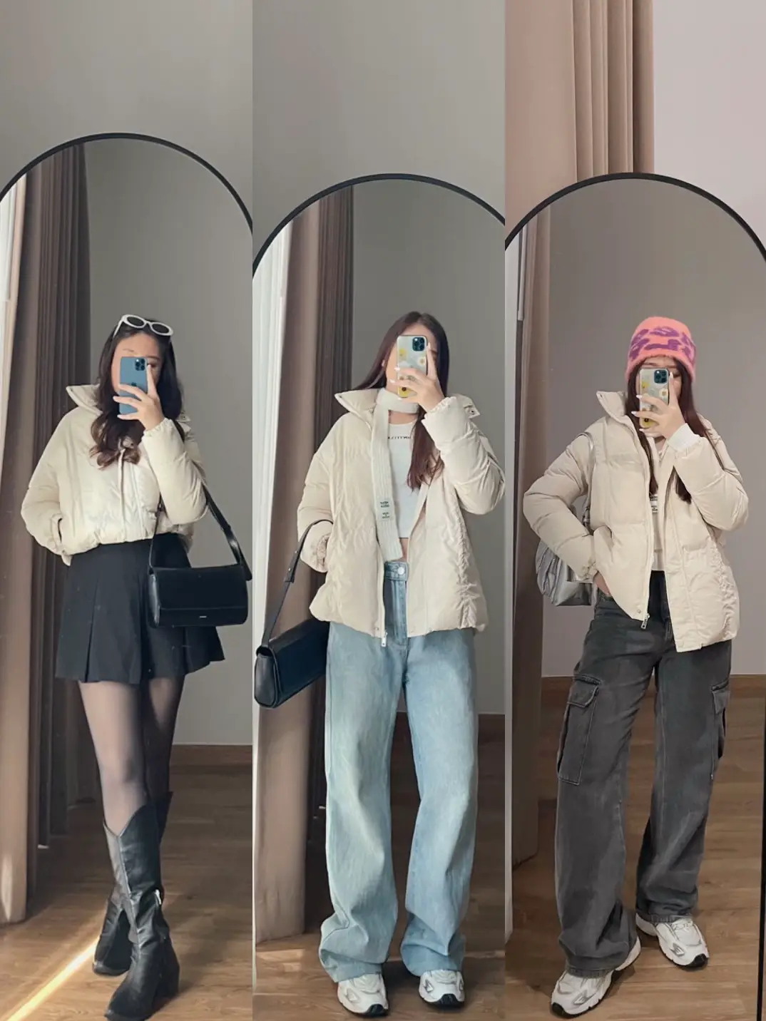 White&Cream OOTD Winter | แกลเลอรีที่โพสต์โดย Stockhome | Lemon8