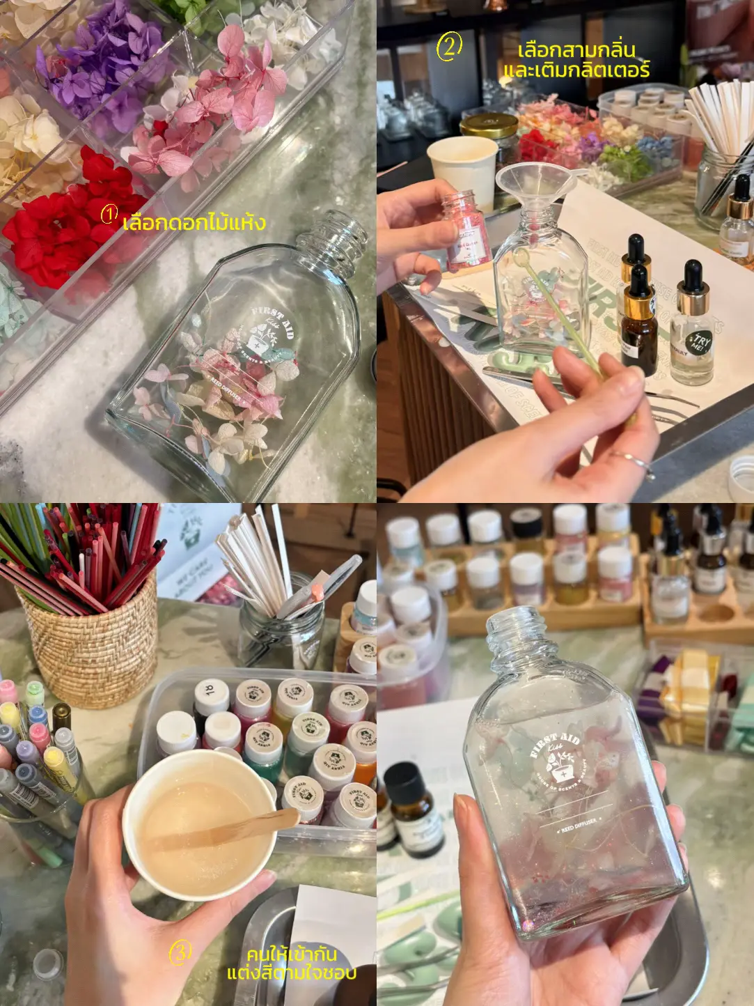 DIY diffuser and herbal inhaler workshop 𐙚⋆°. | แกลเลอรีที่โพสต์โดย eveifeif | Lemon8